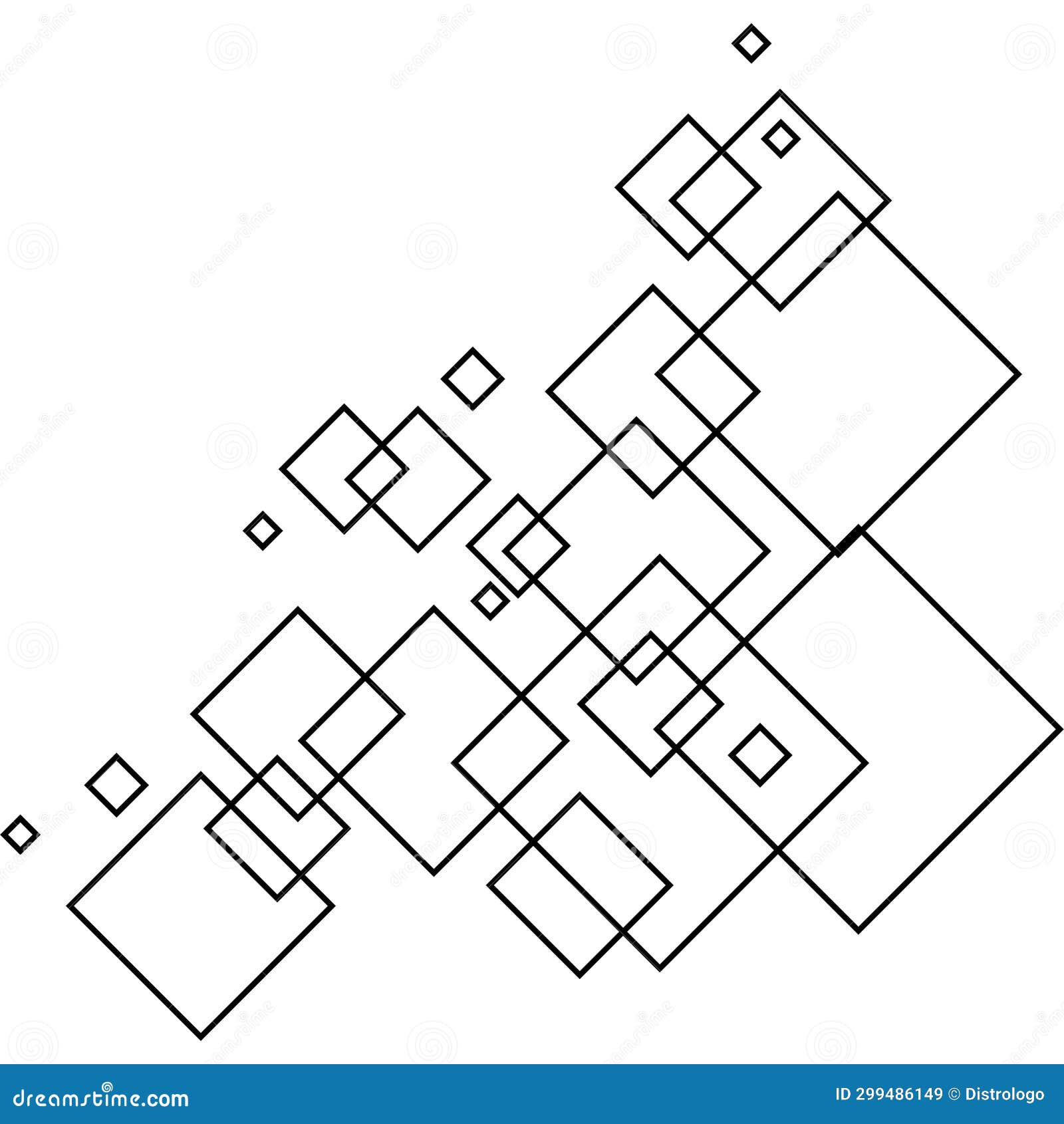 Geometric Square Shapes Background Vector. Square Shapes Pattern Wall ...