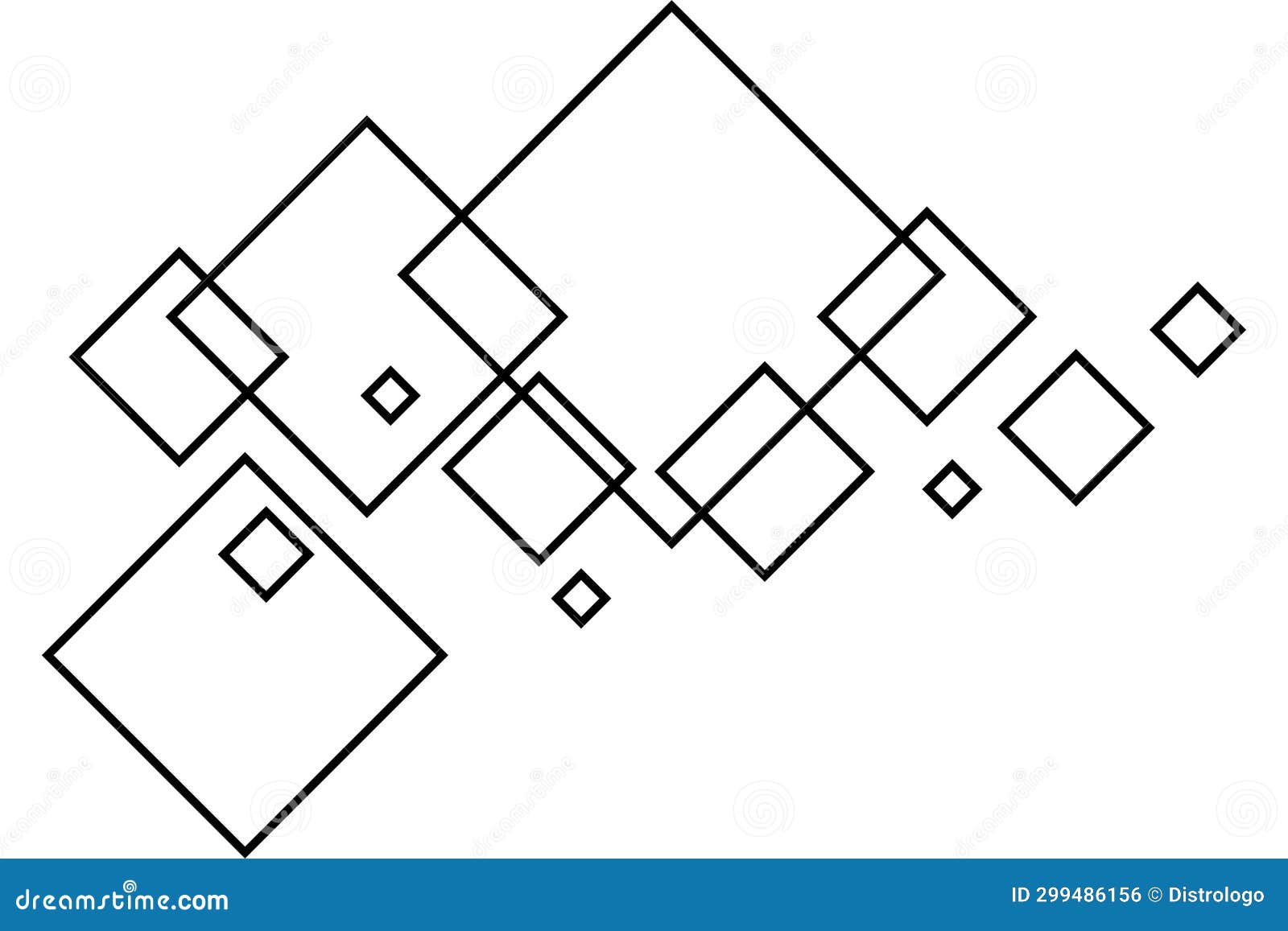 Geometric Square Shapes Background Vector. Square Shapes Pattern Wall ...