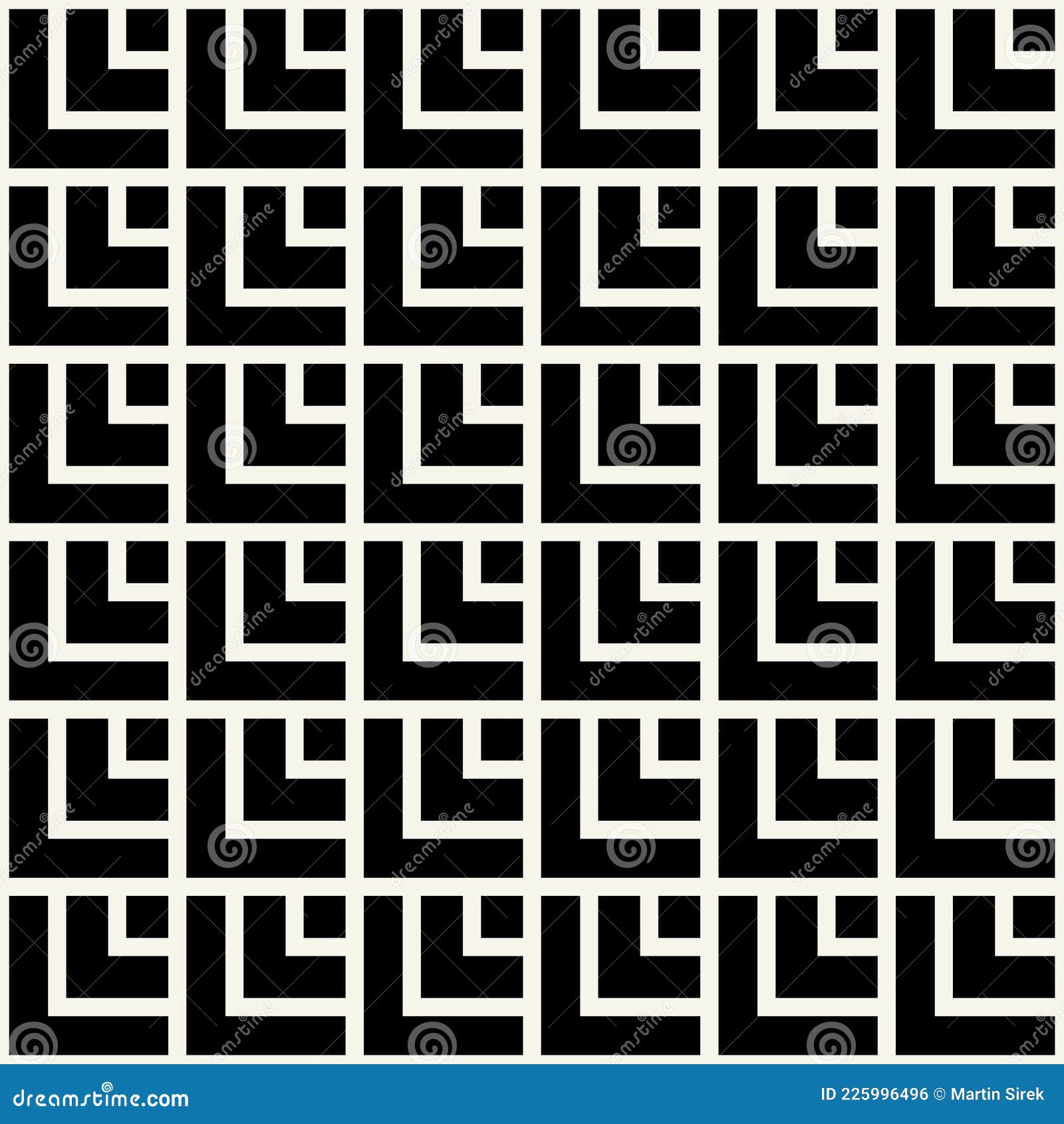 Geometric Square Tile Minimal Graphic Vector Pattern Stock Vector ...