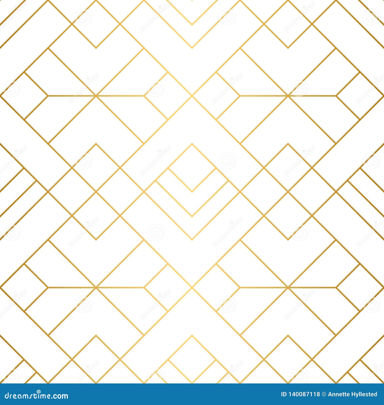 Geometric Squares Seamless Pattern with Minimalistic Gold Lines. Stock ...