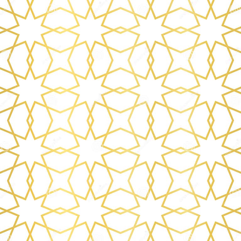 Geometric Star Line Seamless Pattern Stock Vector - Illustration of ...