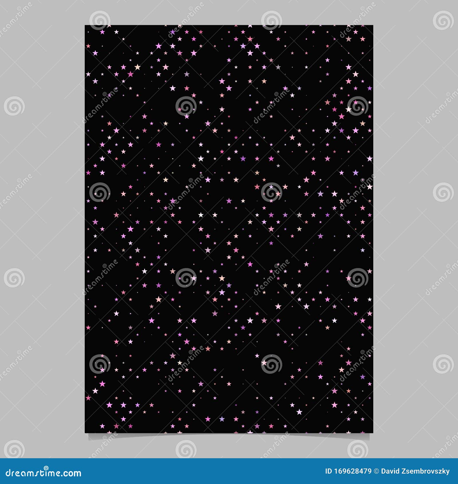 Geometric Star Pattern Brochure Background Template - Vector Design ...
