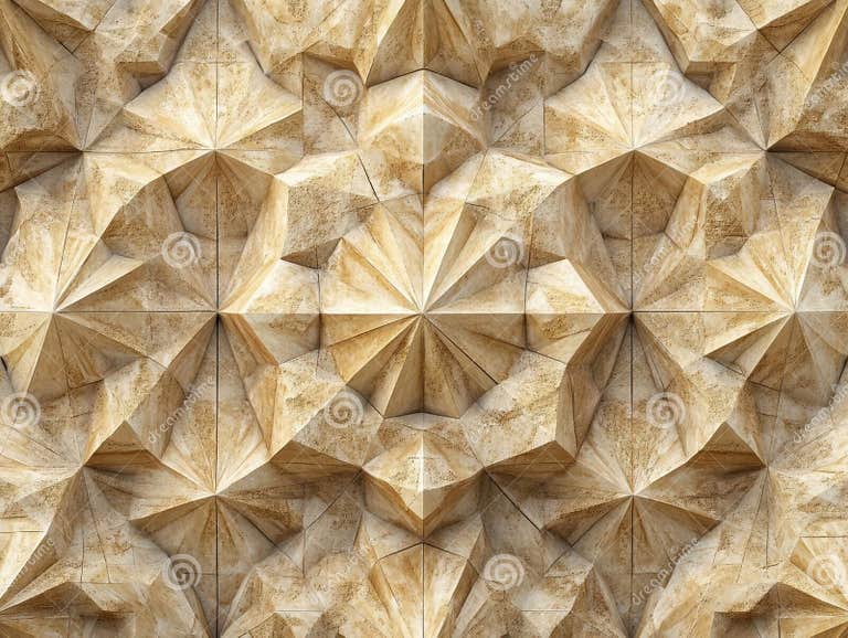 Geometric Stone Texture Forms Repeating Pattern with Architectural ...