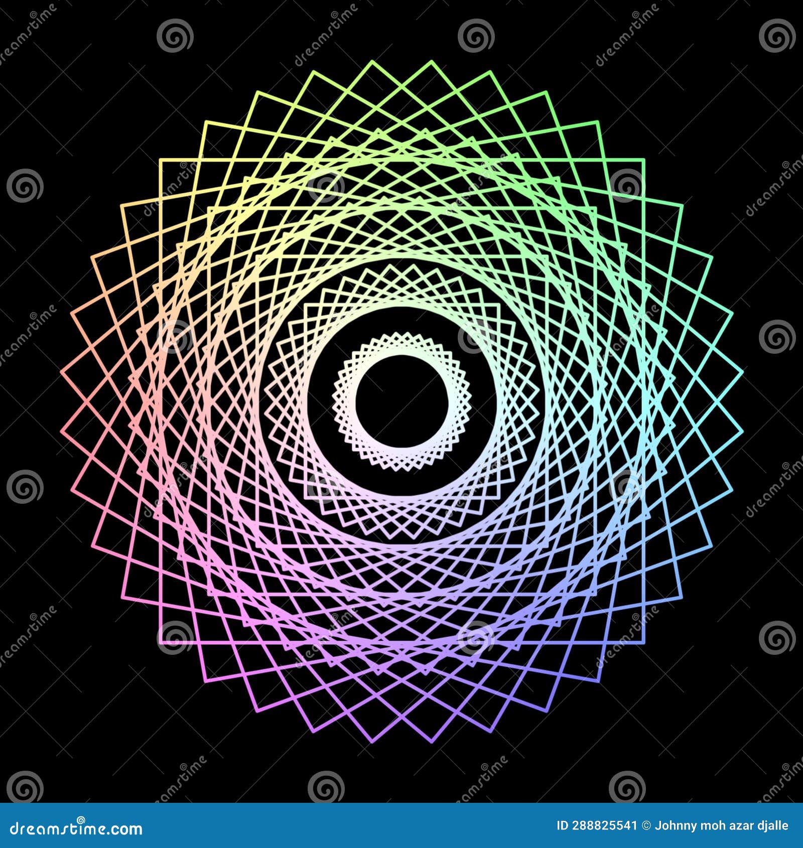 Geometric String Art Vector Illustration Stock Illustration ...
