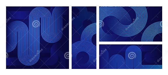 Geometric Stripe Line Shape Backgrounds. Abstract Dimensional Banner ...