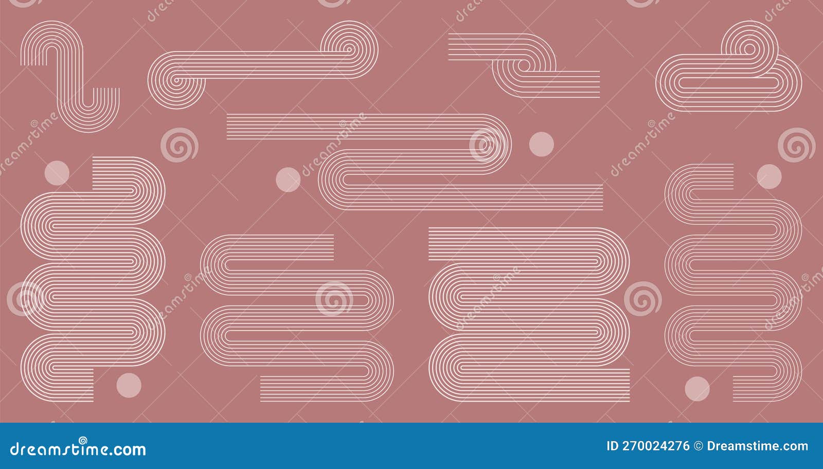 Geometric Stripy Pattern, Design Line Art Shape. Vector Linear Clipart ...