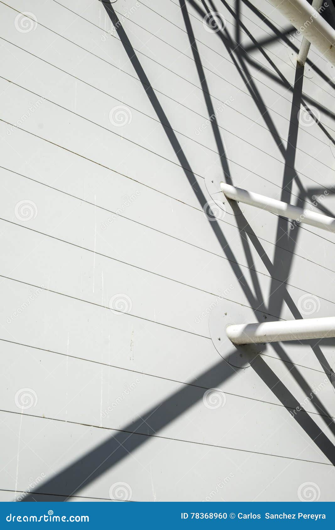 Geometric Structure Detail in a Modern Industrial Building Stock Photo ...