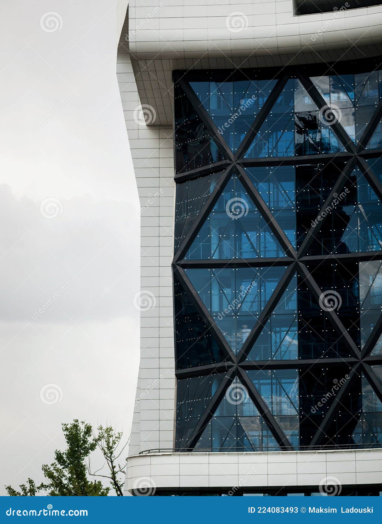 Geometric Structure Office Building Editorial Stock Photo - Image of ...