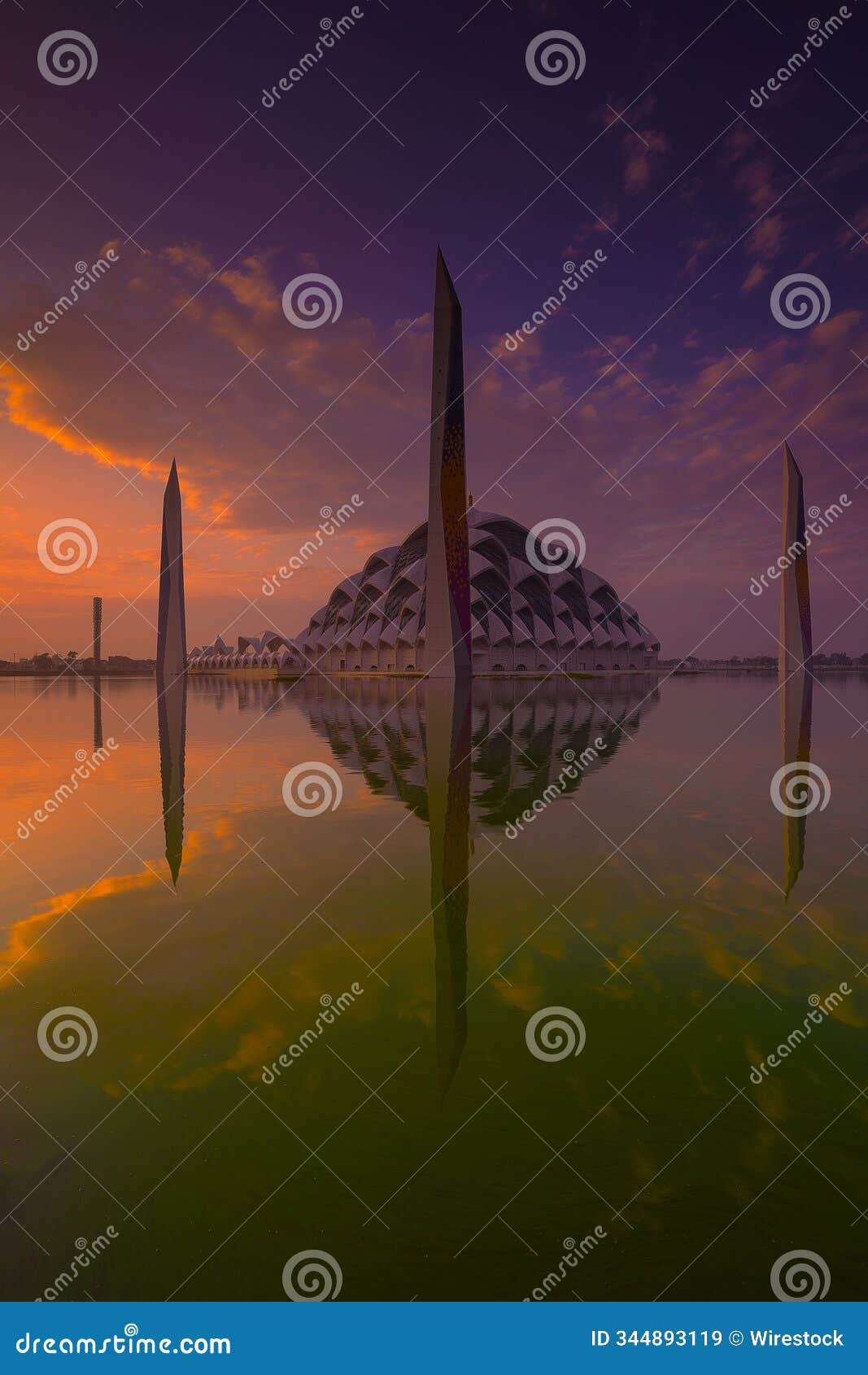 Geometric Structure by the Water Editorial Stock Image - Image of ...