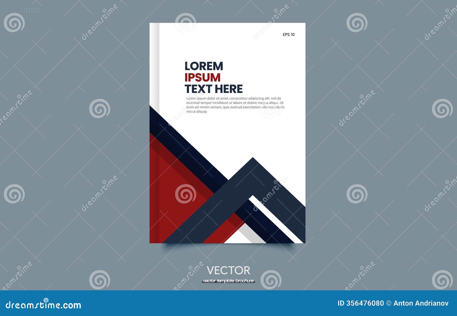 Geometric Style Book Cover Brochure Design Stock Illustration ...