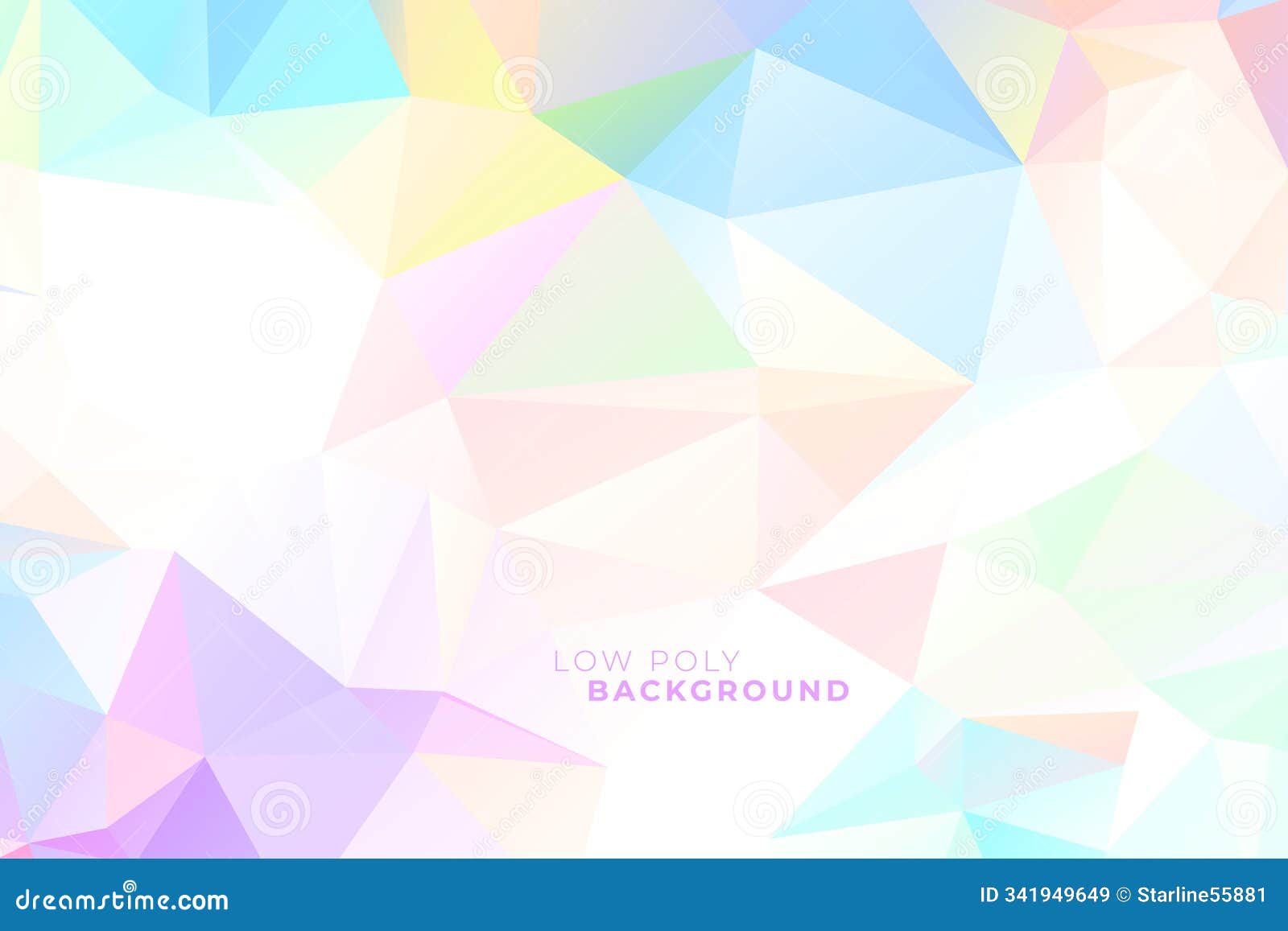 Geometric Style Low Poly Pattern Background with Holographic Effect ...