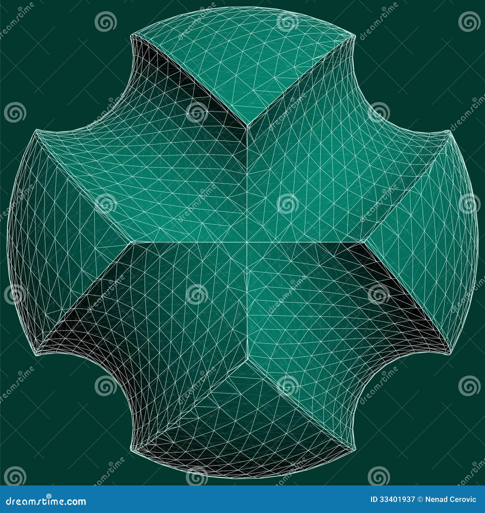 Geometric Subtraction of Green Sphere and Two Torus Vector Stock Vector ...