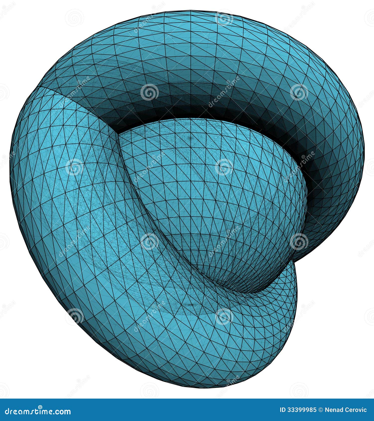 Geometric Subtraction of Sphere and Two Torus Vector Stock Vector ...