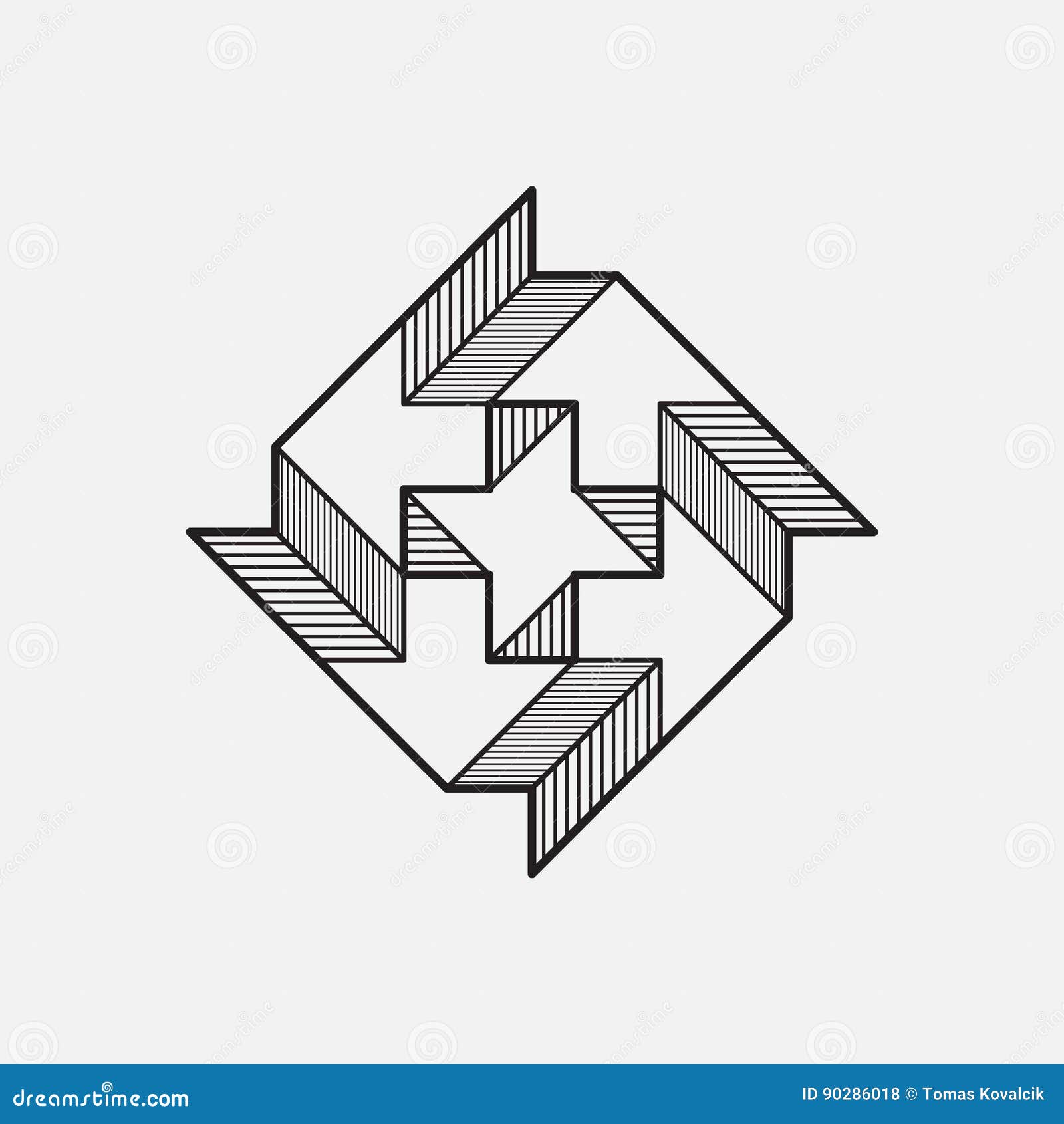 Geometric Symbol, Line Design Stock Vector - Illustration of ...