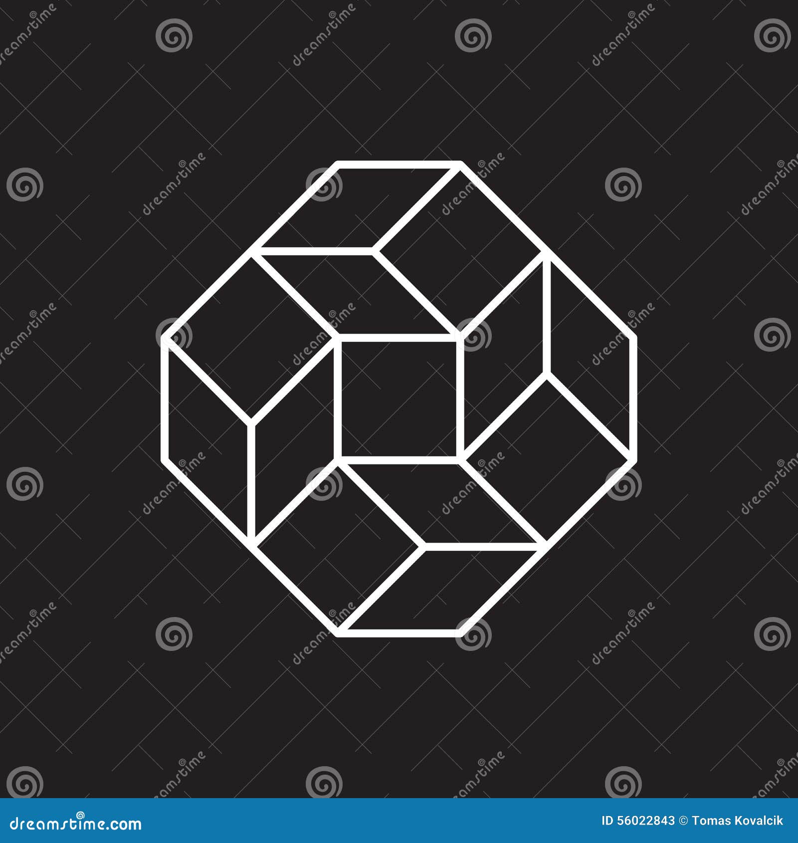 Square Line Logo. Together Concept. Power Switch Icon. Vector ...