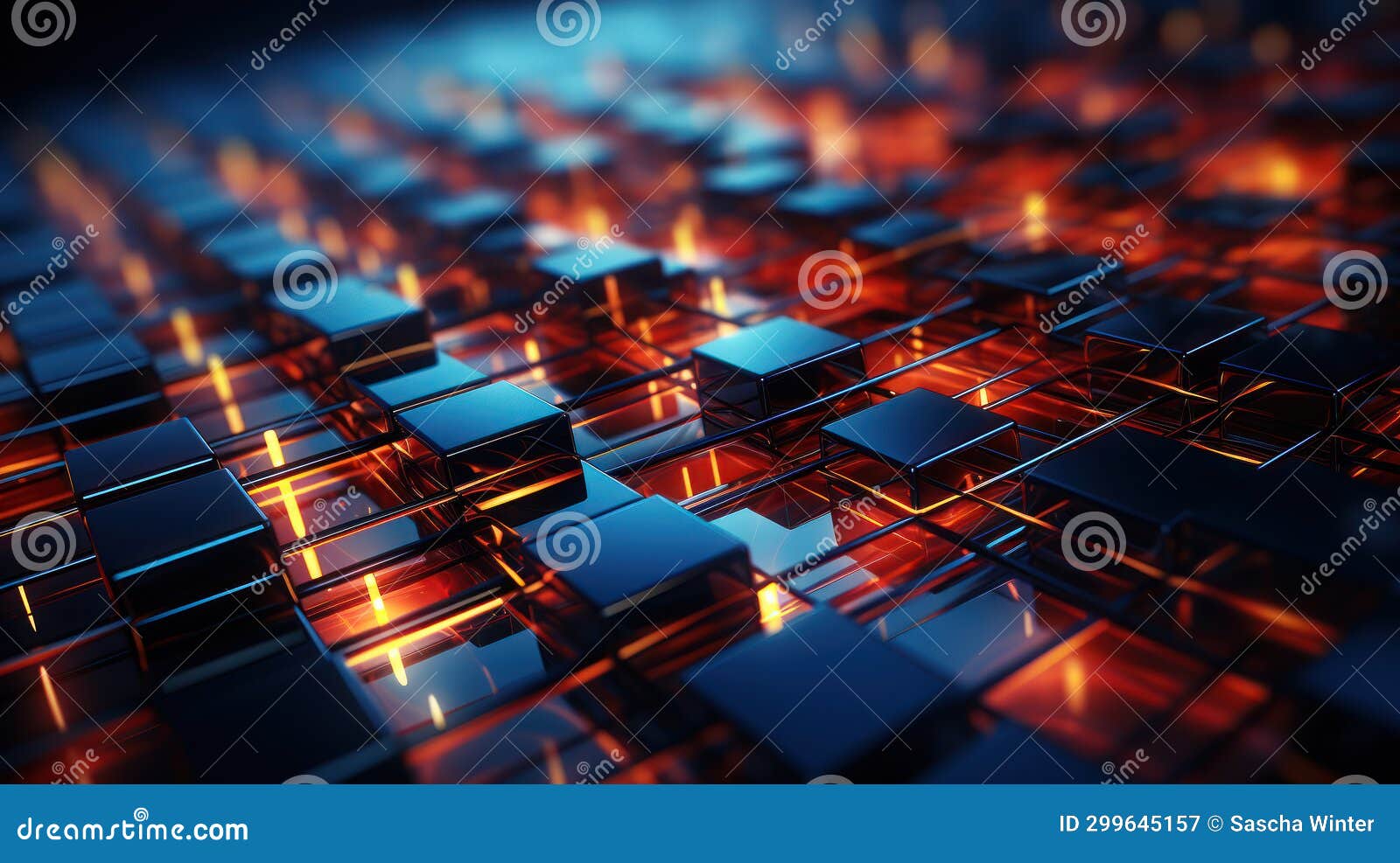 Geometric Symphony: Abstract Grid Elegance Stock Image - Image of ...