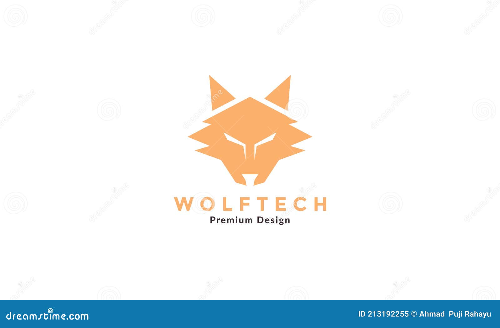 Geometric Tech Head Wolf Logo Vector Symbol Icon Illustration Design ...