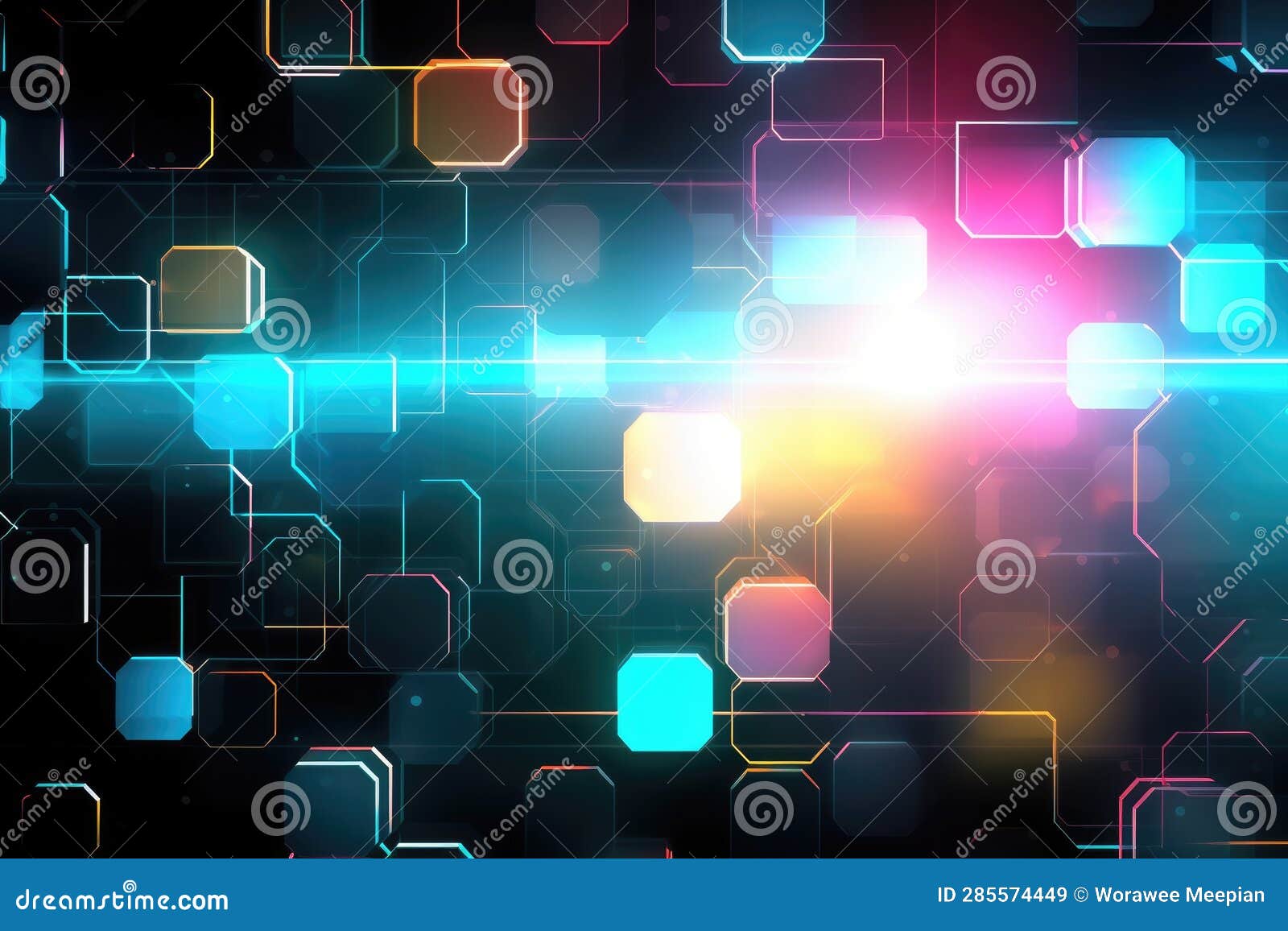Geometric Technology Background Design. Generative AI Stock ...