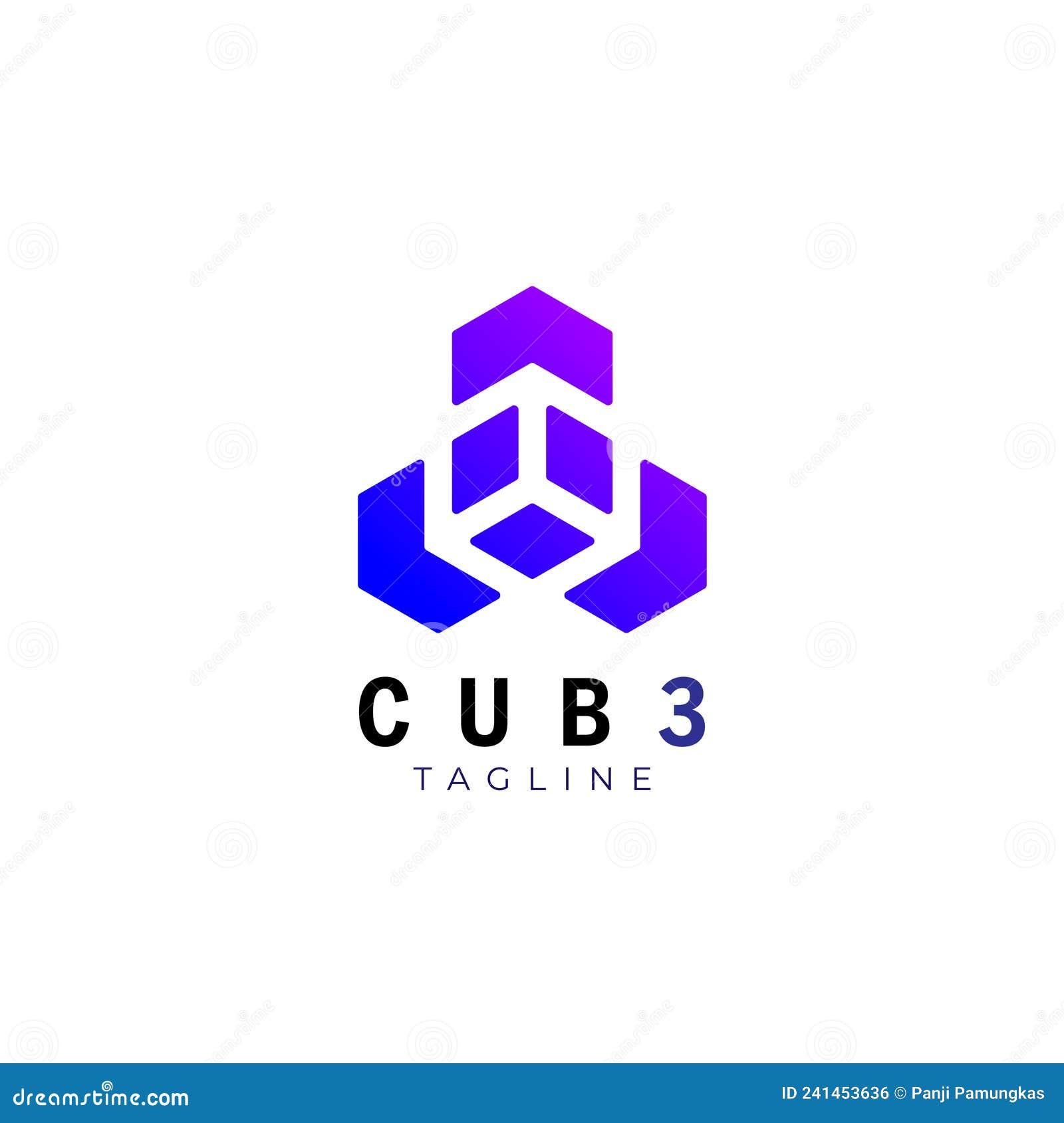 Geometric Technology Cube Logo Design Template Stock Illustration ...