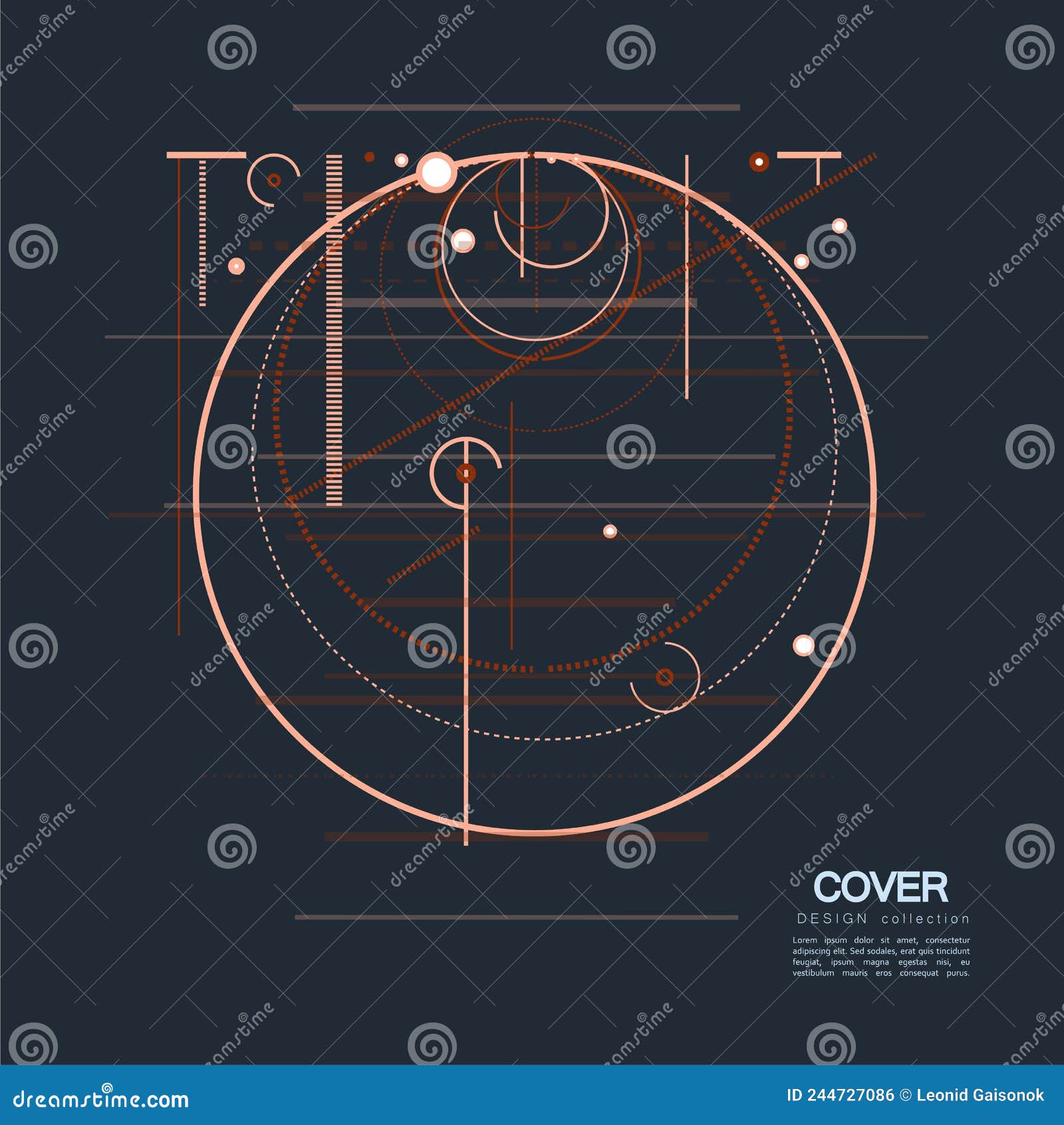 Geometric Technology Vector Drawing Design. Technical Wallpaper Stock ...