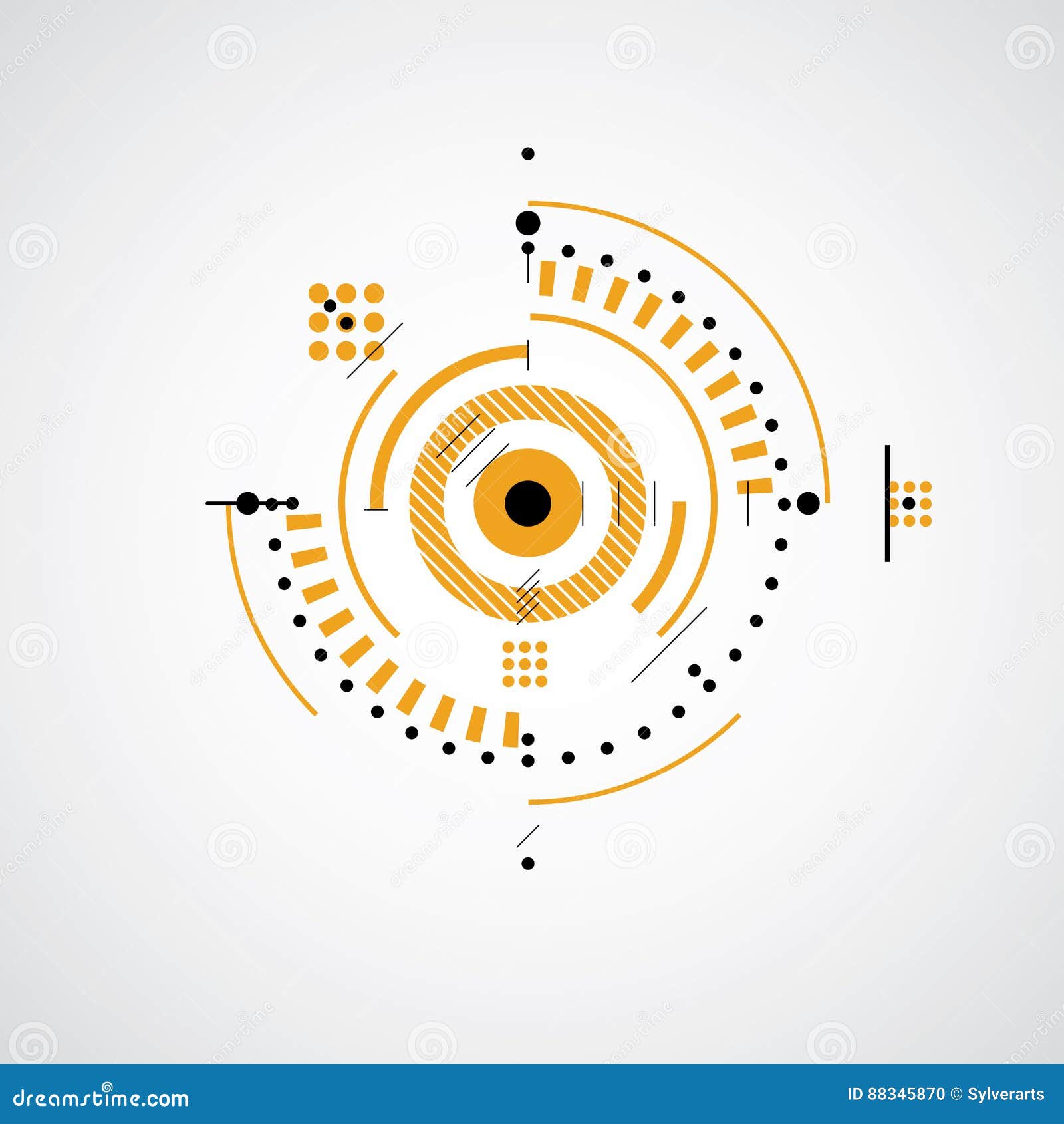 Geometric Technology Vector Drawing, Technical Wallpaper. Stock Vector ...