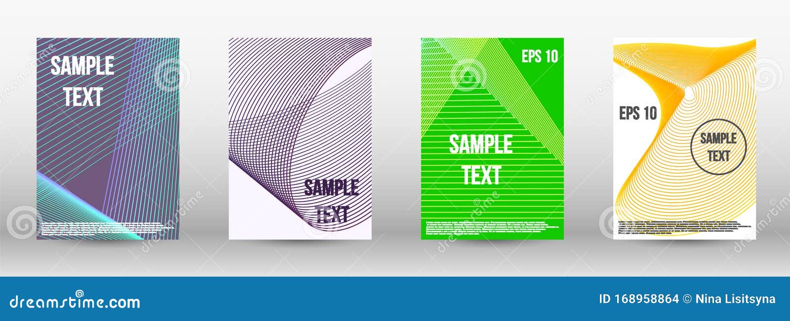 Geometric Template with Lines Stock Vector - Illustration of magazine ...