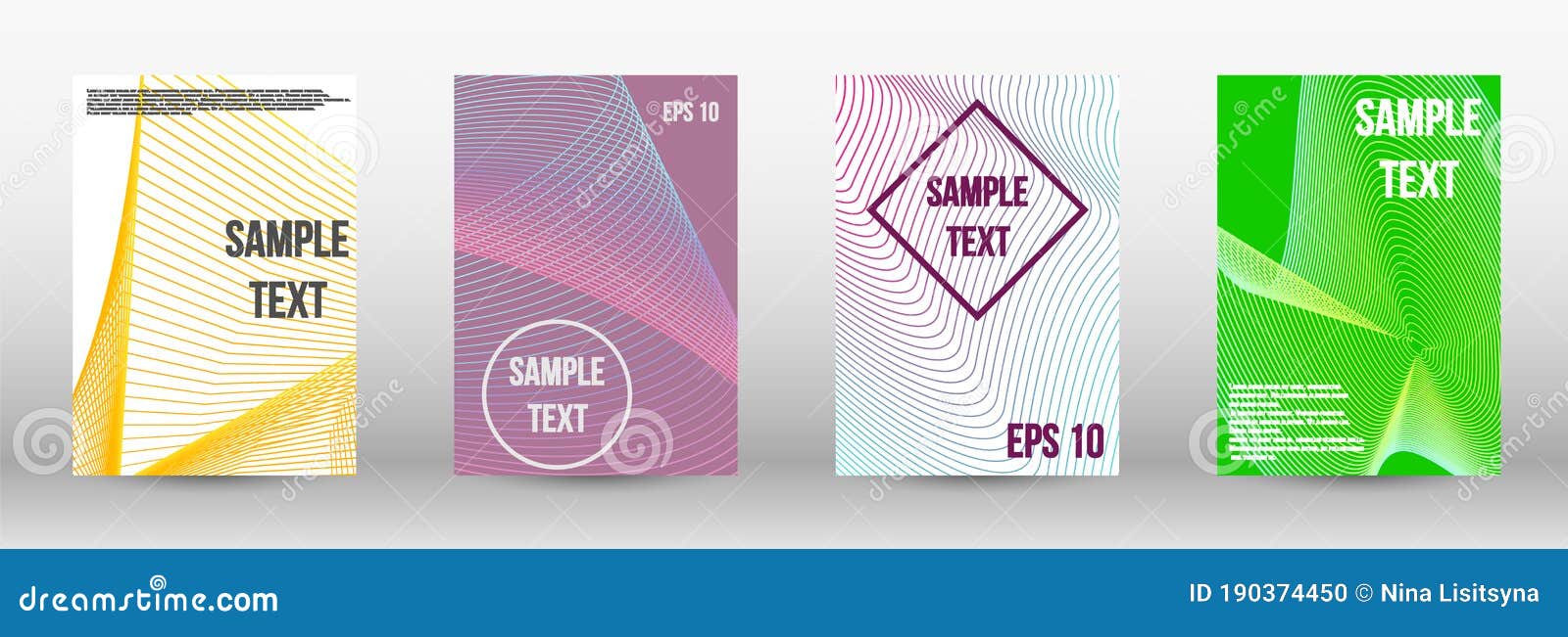 Geometric Template with Lines Stock Vector - Illustration of element ...