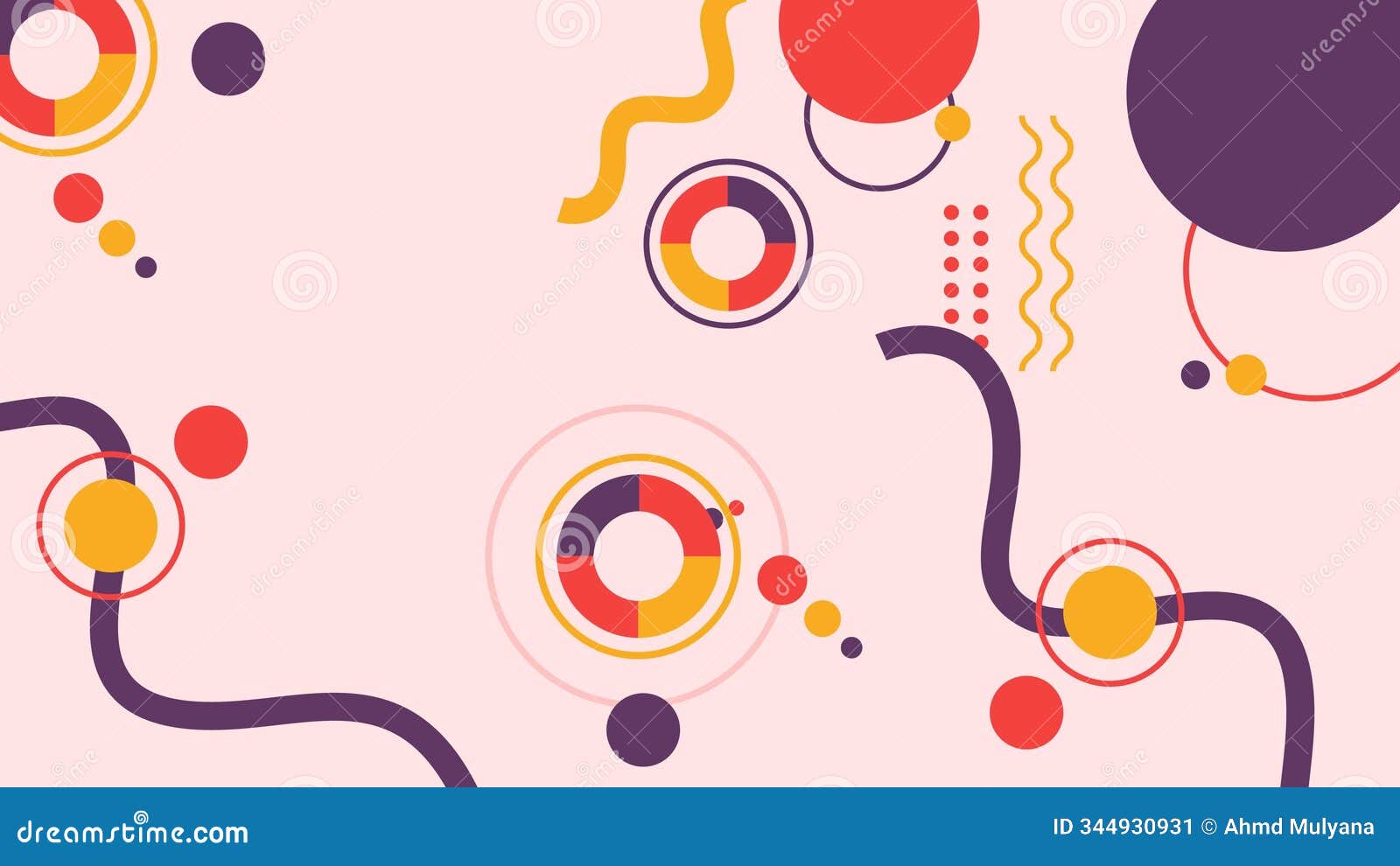 Geometric Template Style Fullcolor Vector Abstract Stock Illustration ...