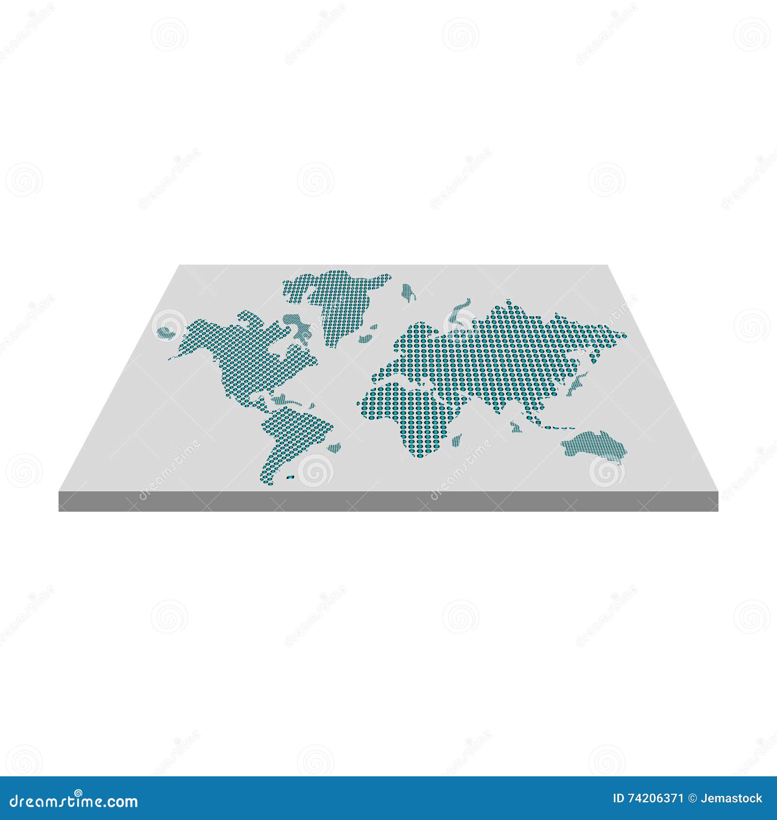 Geometric Texture World Map on Board Icon Stock Illustration ...