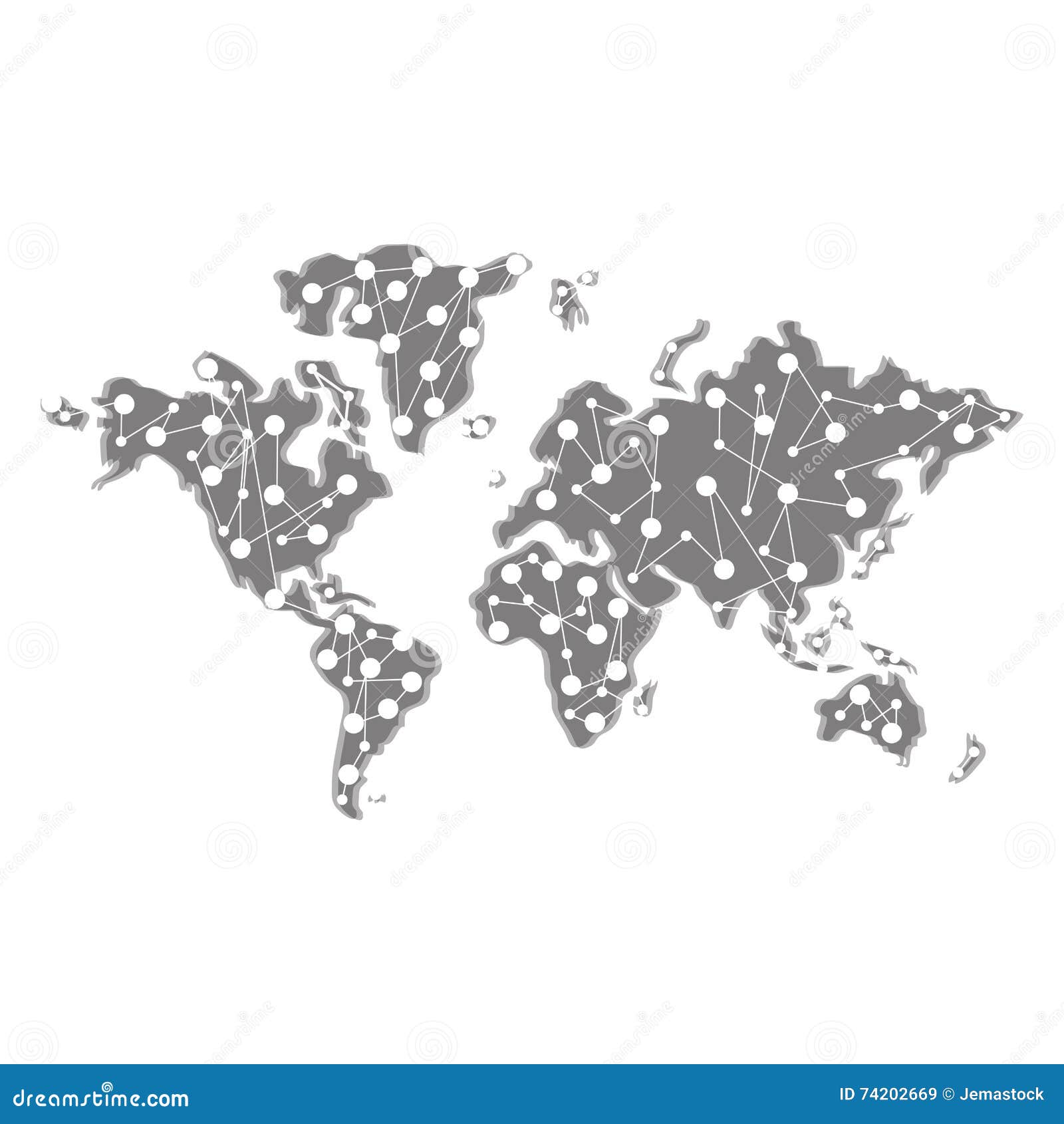 Geometric Texture World Map Icon Stock Illustration - Illustration of ...
