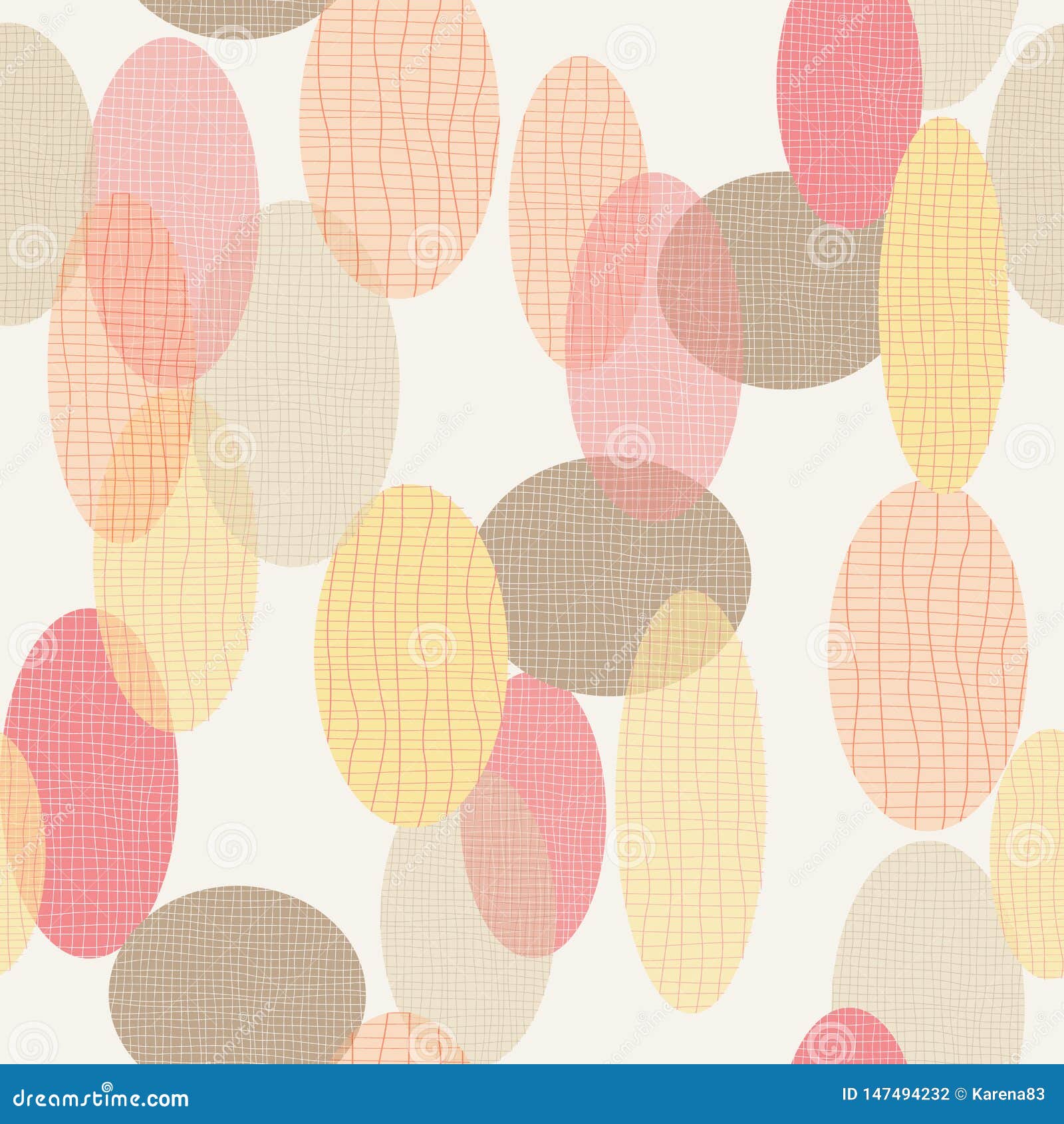 Geometric Textured Lanterns Print Vector Seamless Pattern Backdrop ...