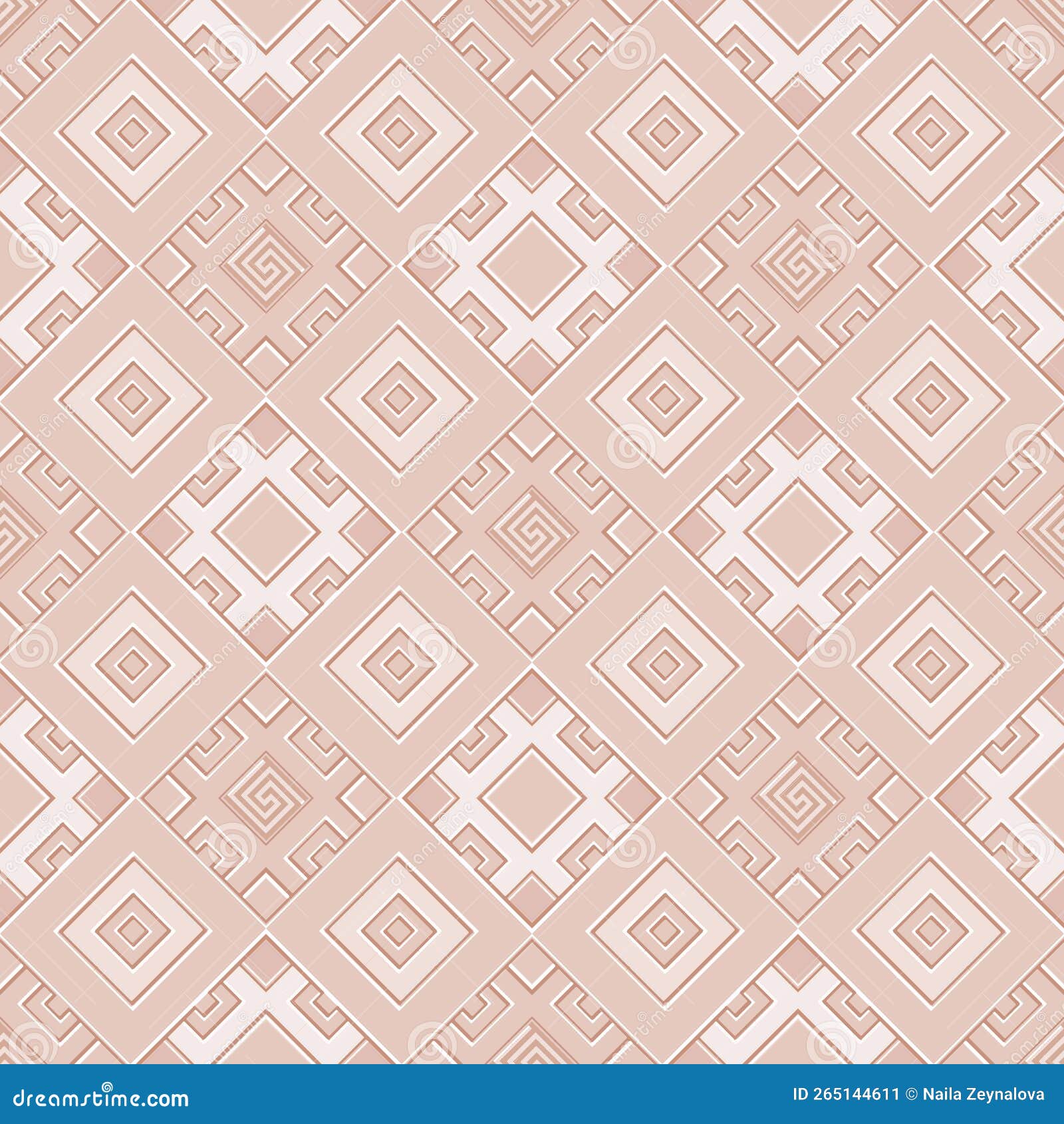 Geometric Textured Rhombus Seamless Pattern. Waffle Embossed Vector ...