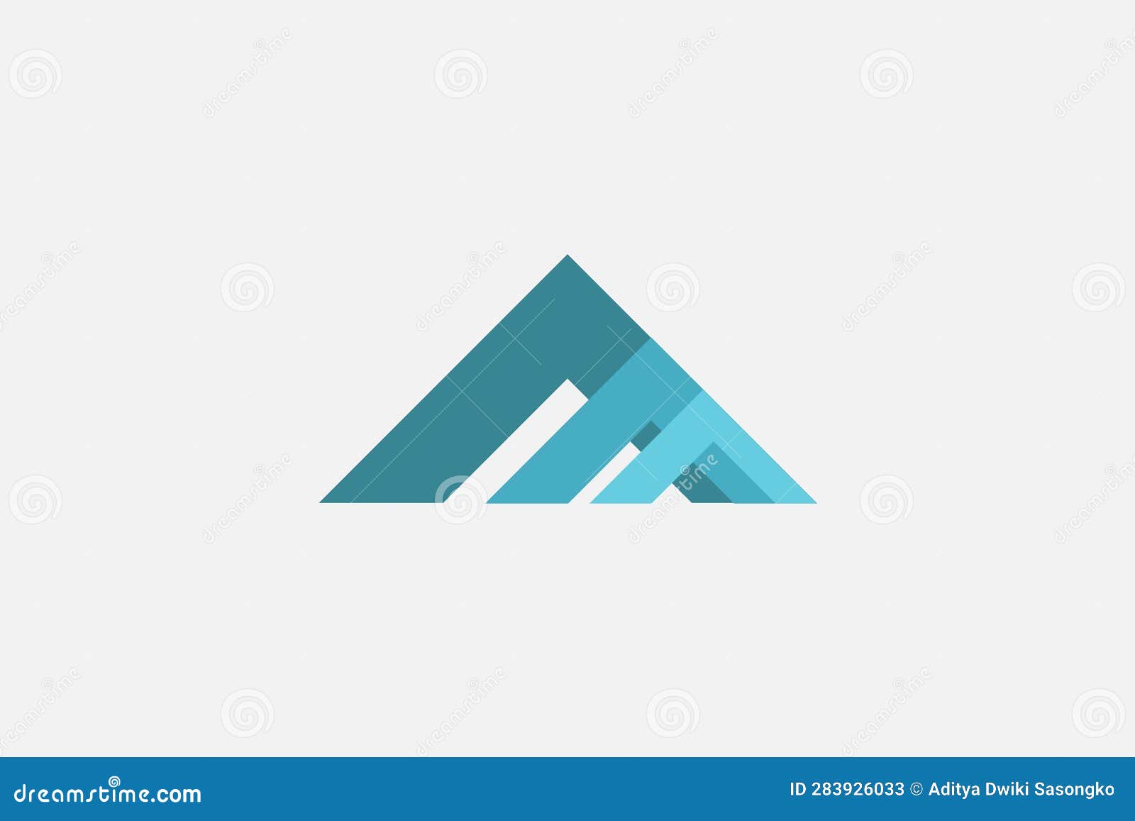 Geometric Three Triangle Logo Stock Vector - Illustration of company ...