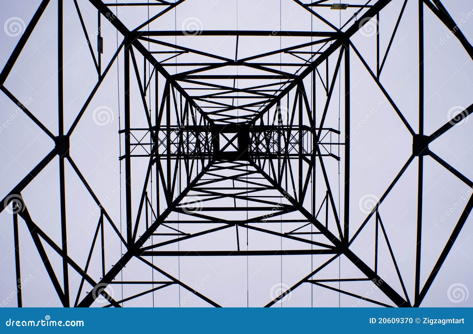 Geometric tower stock photo. Image of pole, power, natural - 20609370