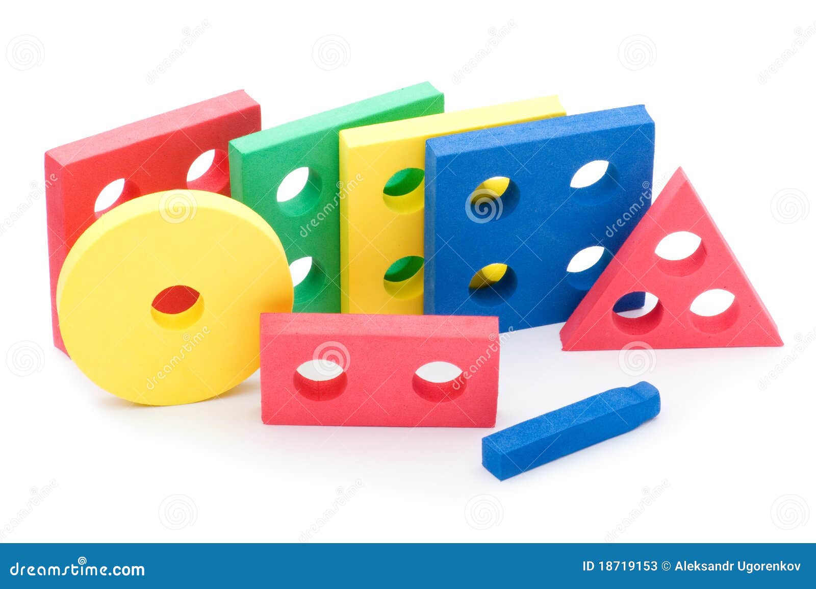 Geometric Toy for Children on White Stock Image - Image of colorful ...