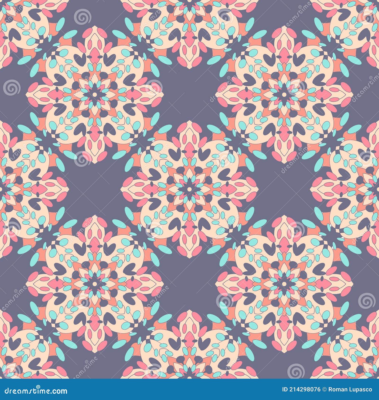 Geometric Traditional Pattern, Outline Hand Drawn Style Stock Vector ...