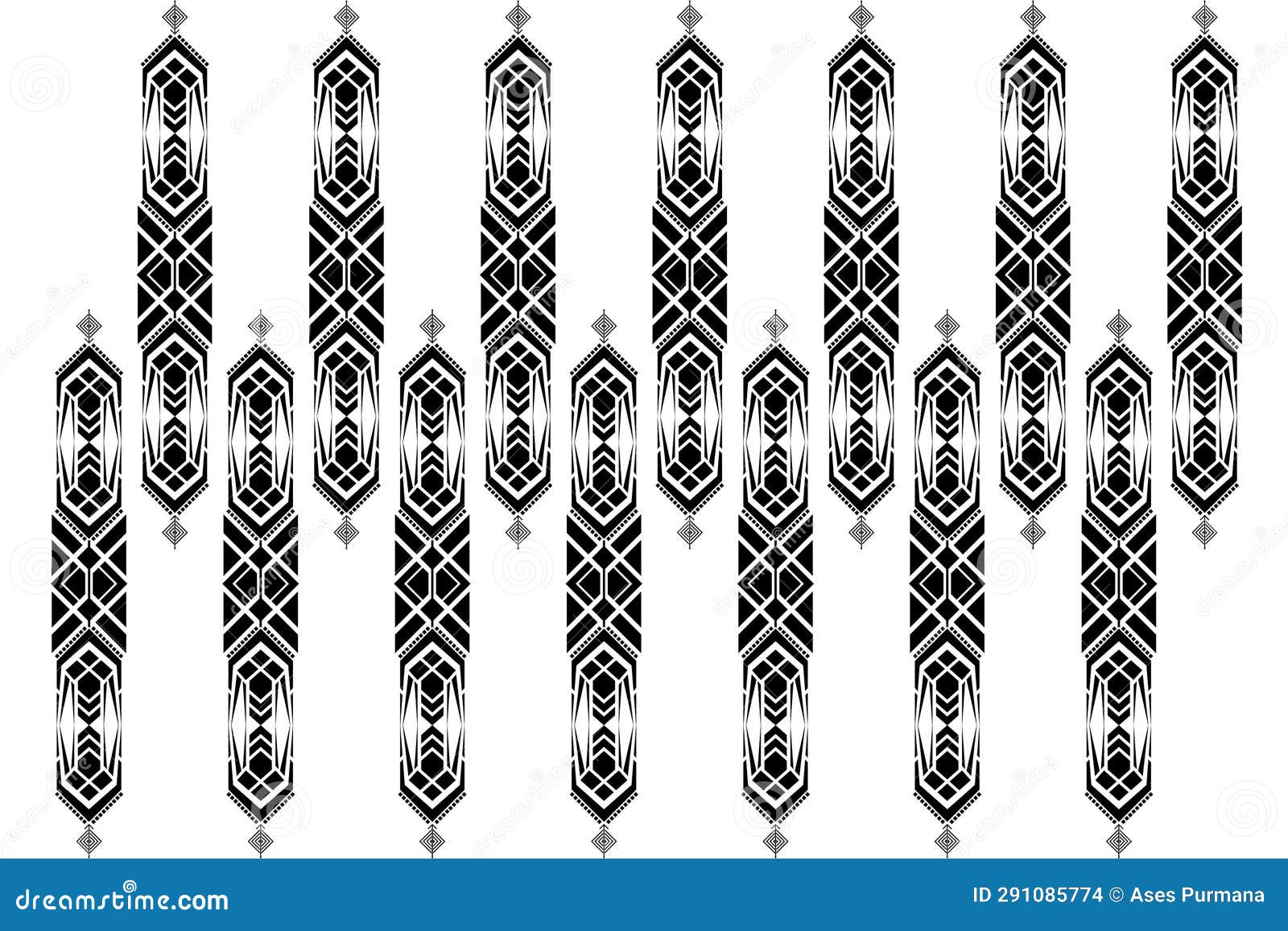 Geometric of Traditional Shield Pattern. Set 5 Stock Photo - Image of ...