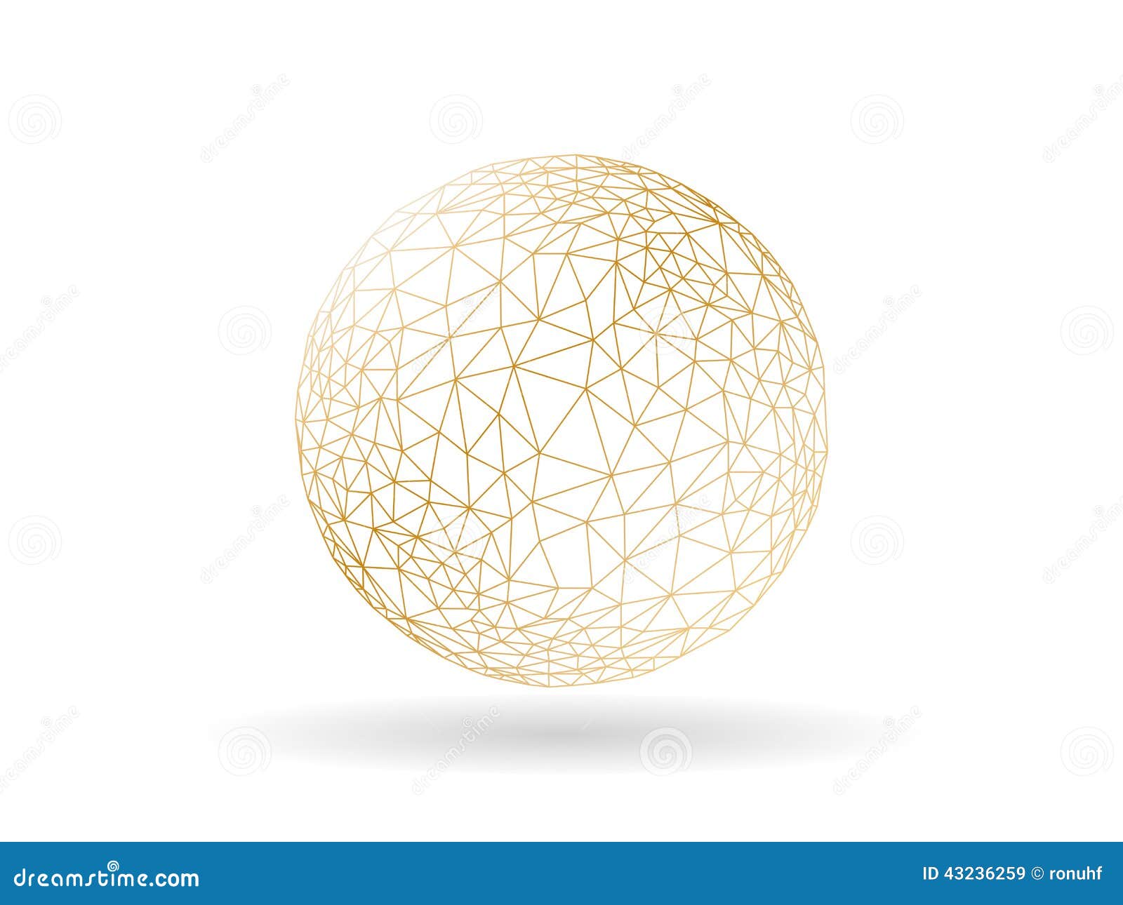 Geometric Transitional Polygonal Globe Unusual Vector Graphic Template ...