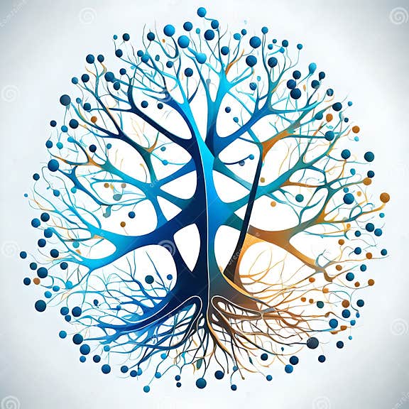 Geometric Tree Logo stock illustration. Illustration of cartoon - 286461785