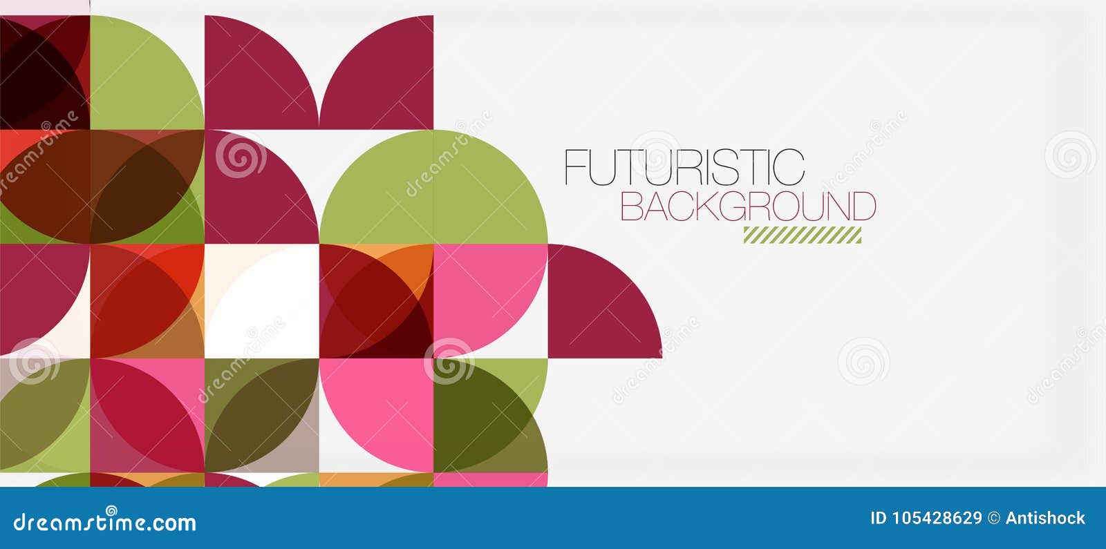 Geometric Triangle and Circle Shape, Wide Abstract Background Stock ...