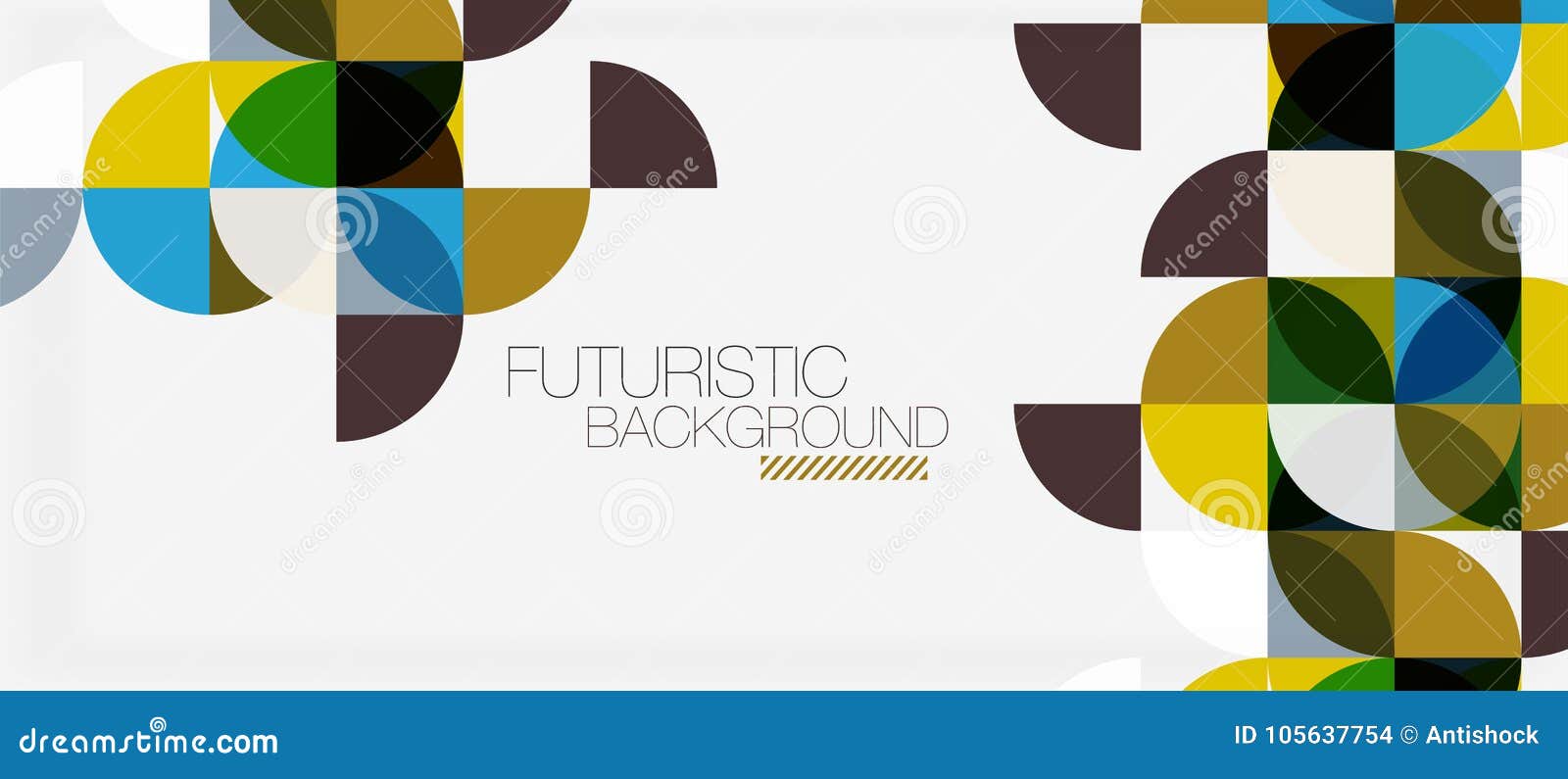 Geometric Triangle and Circle Shape, Wide Abstract Background Stock ...