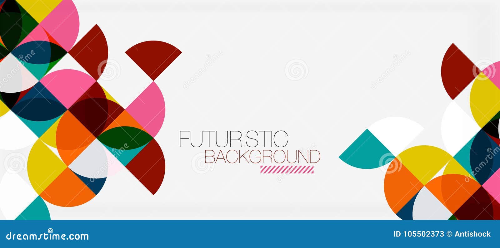 Geometric Triangle and Circle Shape, Wide Abstract Background Stock ...