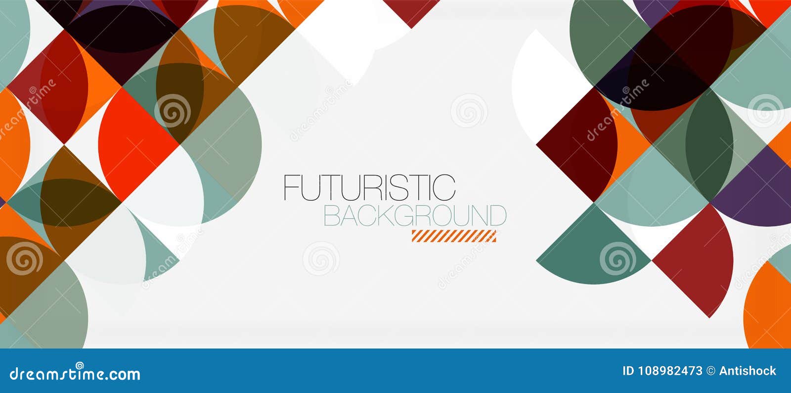 Geometric Triangle and Circle Shape, Wide Abstract Background Stock ...