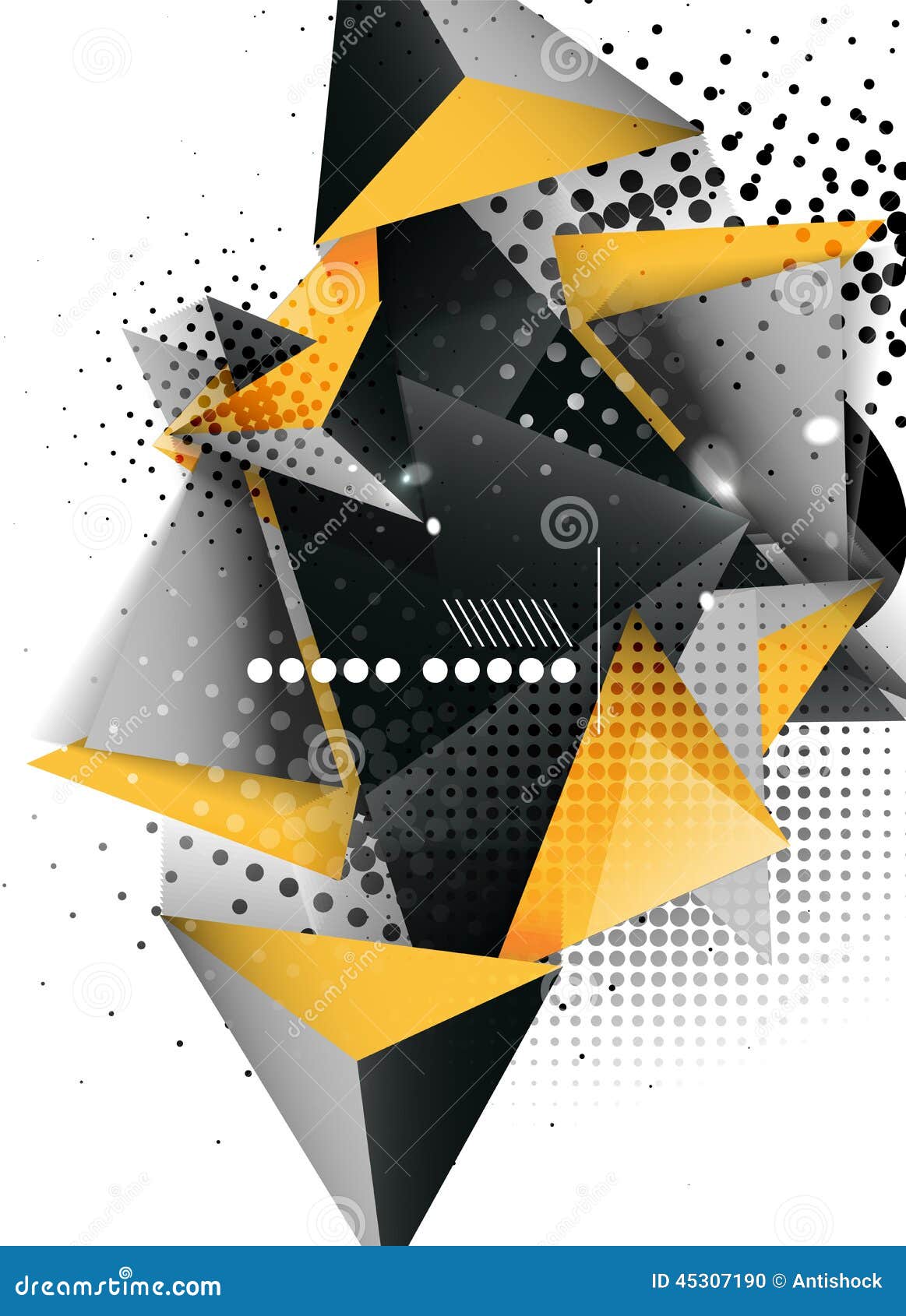 Geometric Triangle 3d Design, Abstract Background Stock Vector ...