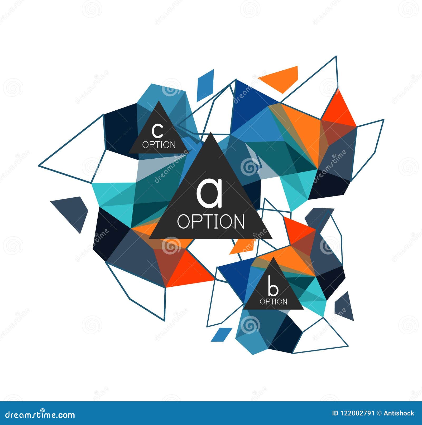 Geometric Triangle Infographics Stock Vector - Illustration of graphic ...