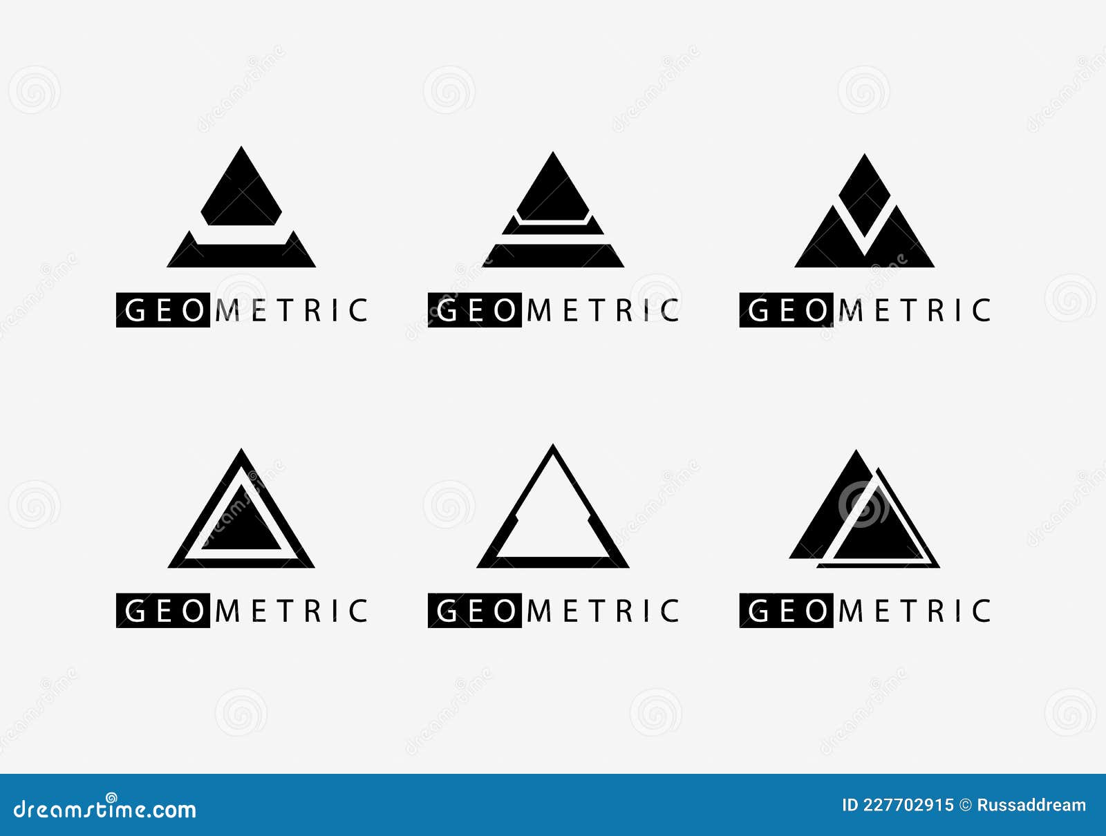 Geometric and Triangle stock vector. Illustration of minimalist - 227702915