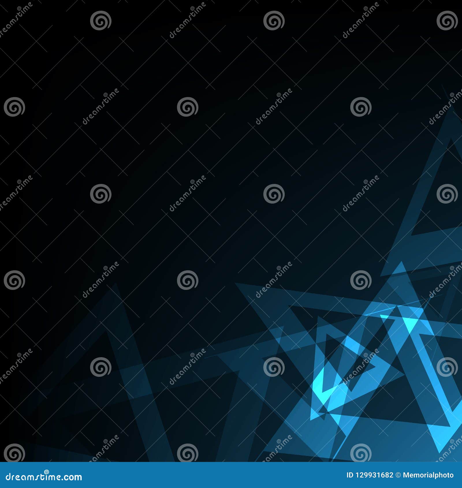 Geometric Triangle Abstract Background, Network Connection Technology ...