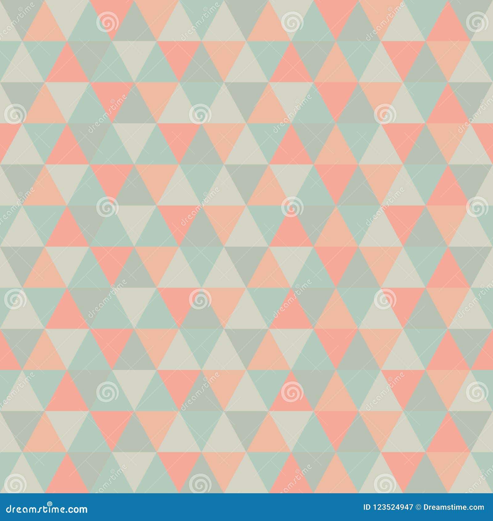 Triangle Seamless Pattern Pastel Colors Background Stock Illustration ...