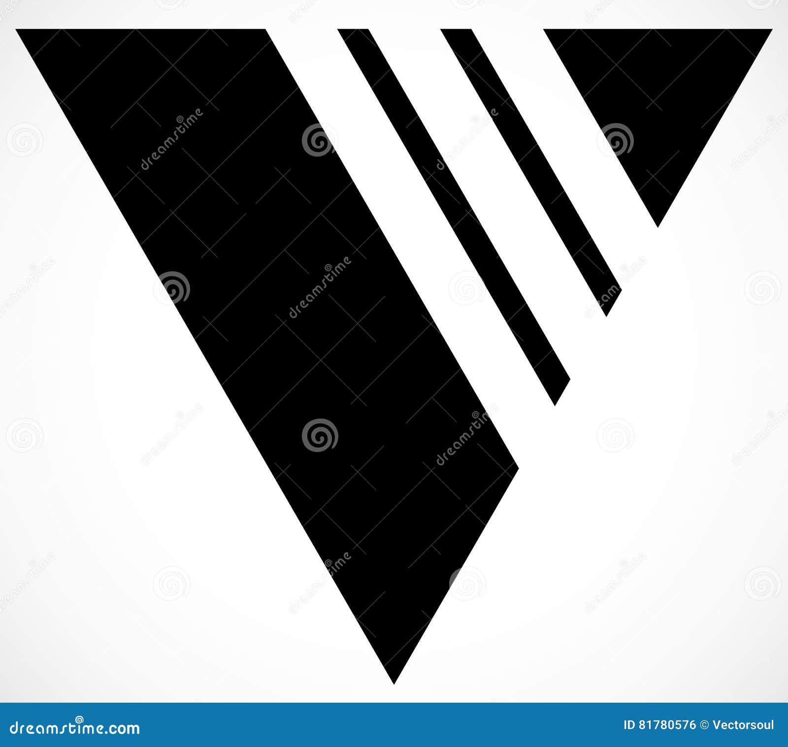 Geometric Triangle with Stripes, Lines. Triangle Emblem, Icon Stock ...