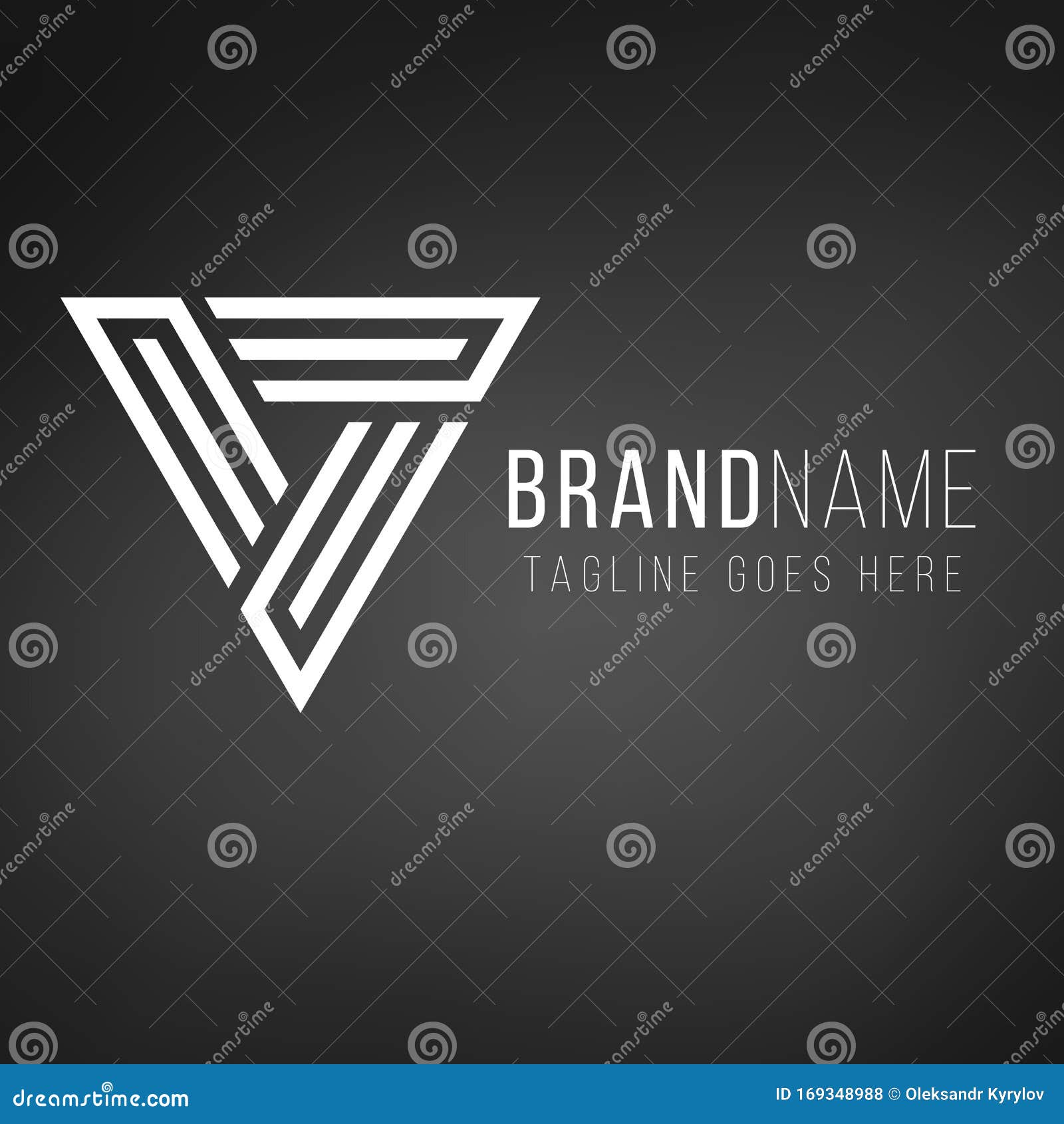 Geometric Triangle Unity Abstract Logo Design. Technology Business ...